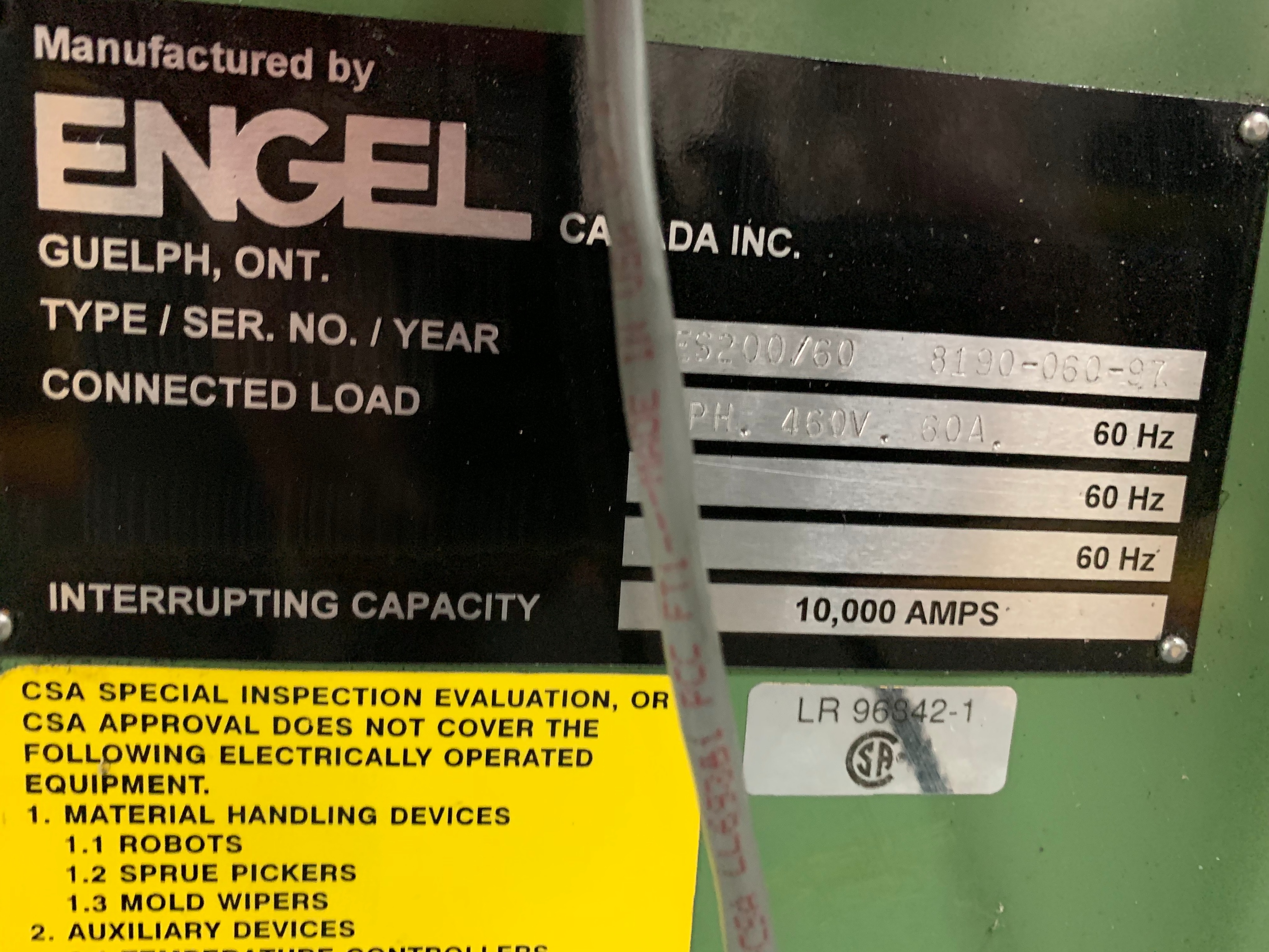 ENGEL ES200/60TL Injection Molding Machine