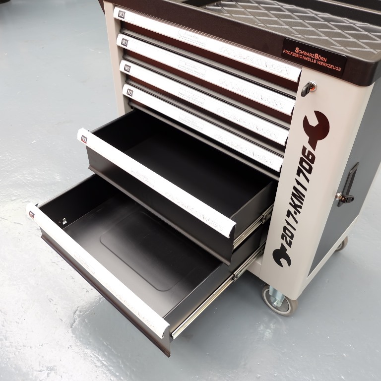 Kraft Muller 6 Drawer Mobile Tool Cabinet with Tools