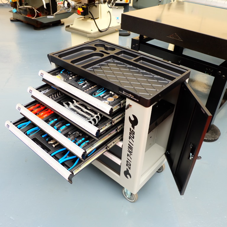 Kraft Muller 6 Drawer Mobile Tool Cabinet with Tools