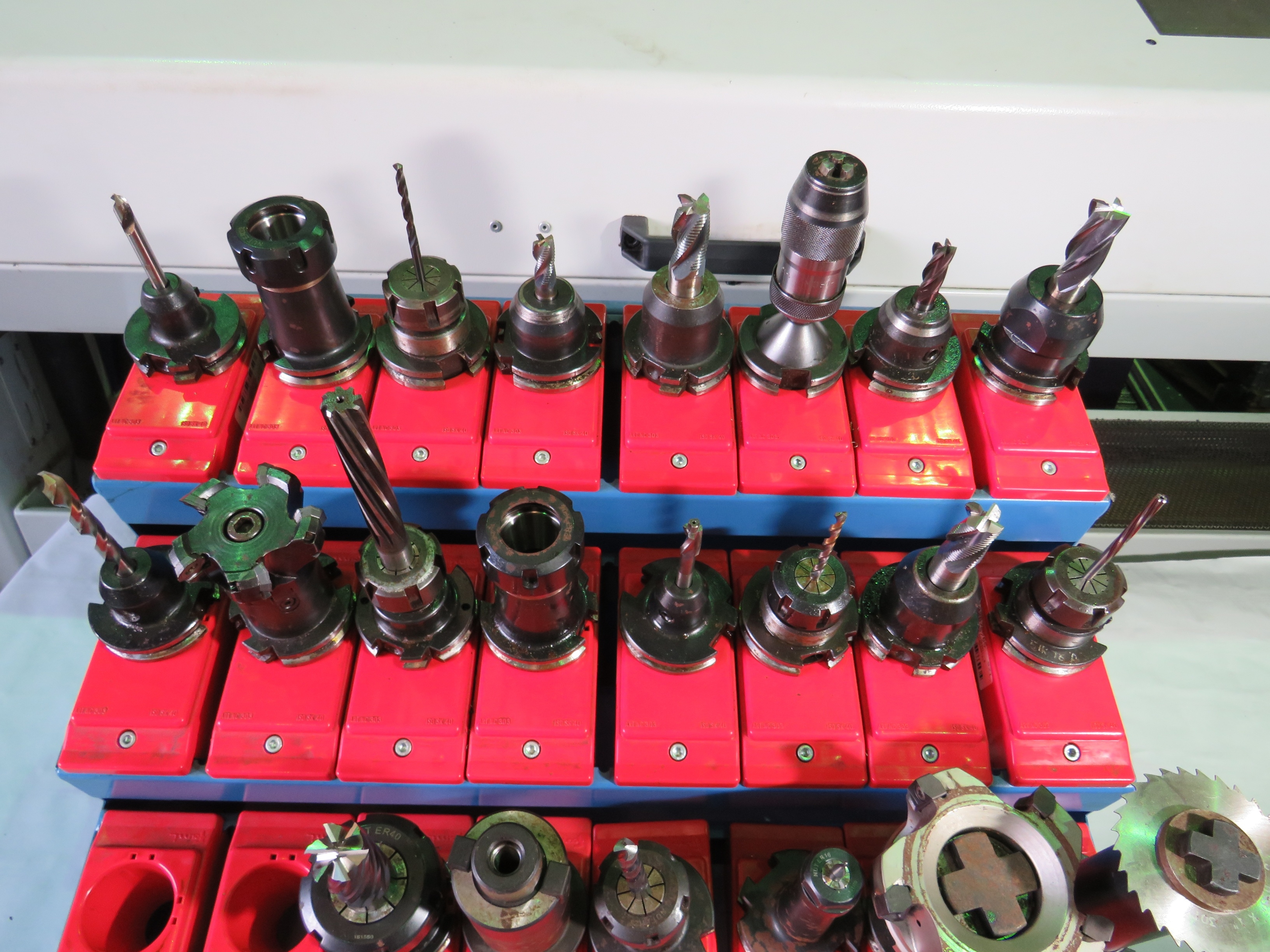 Qty of Cat40 Tooling with Rack