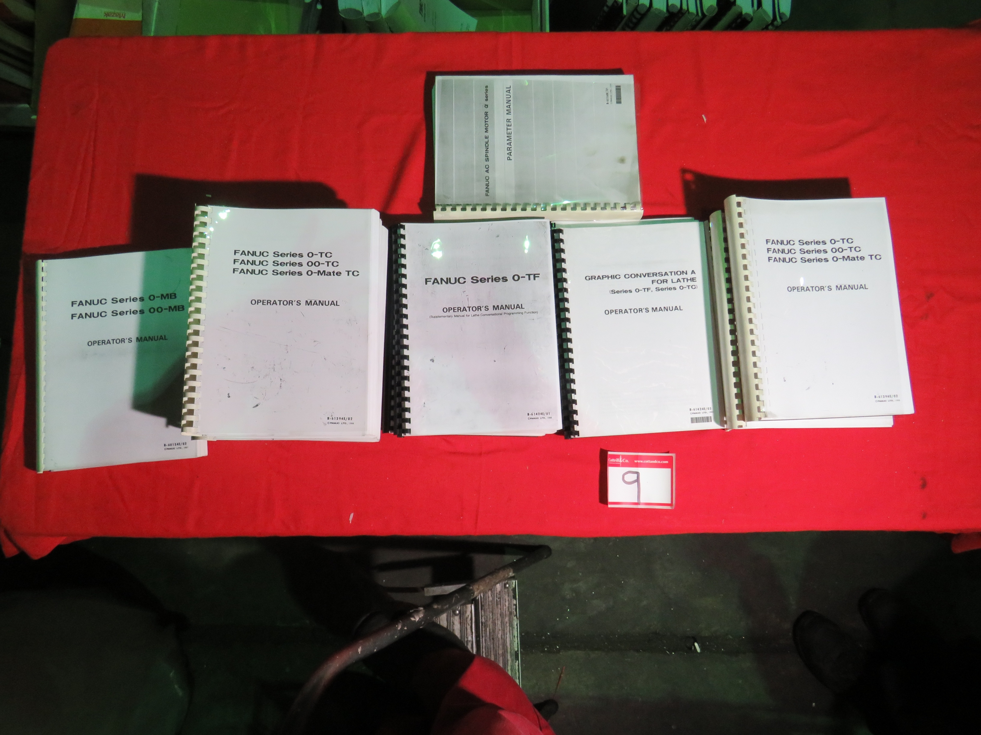 Qty Of Fanuc Operating Manuals