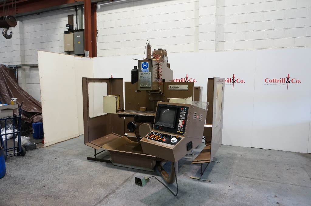 Beaver Type V5 Vertical CNC Mill with Fanuc 6m Control