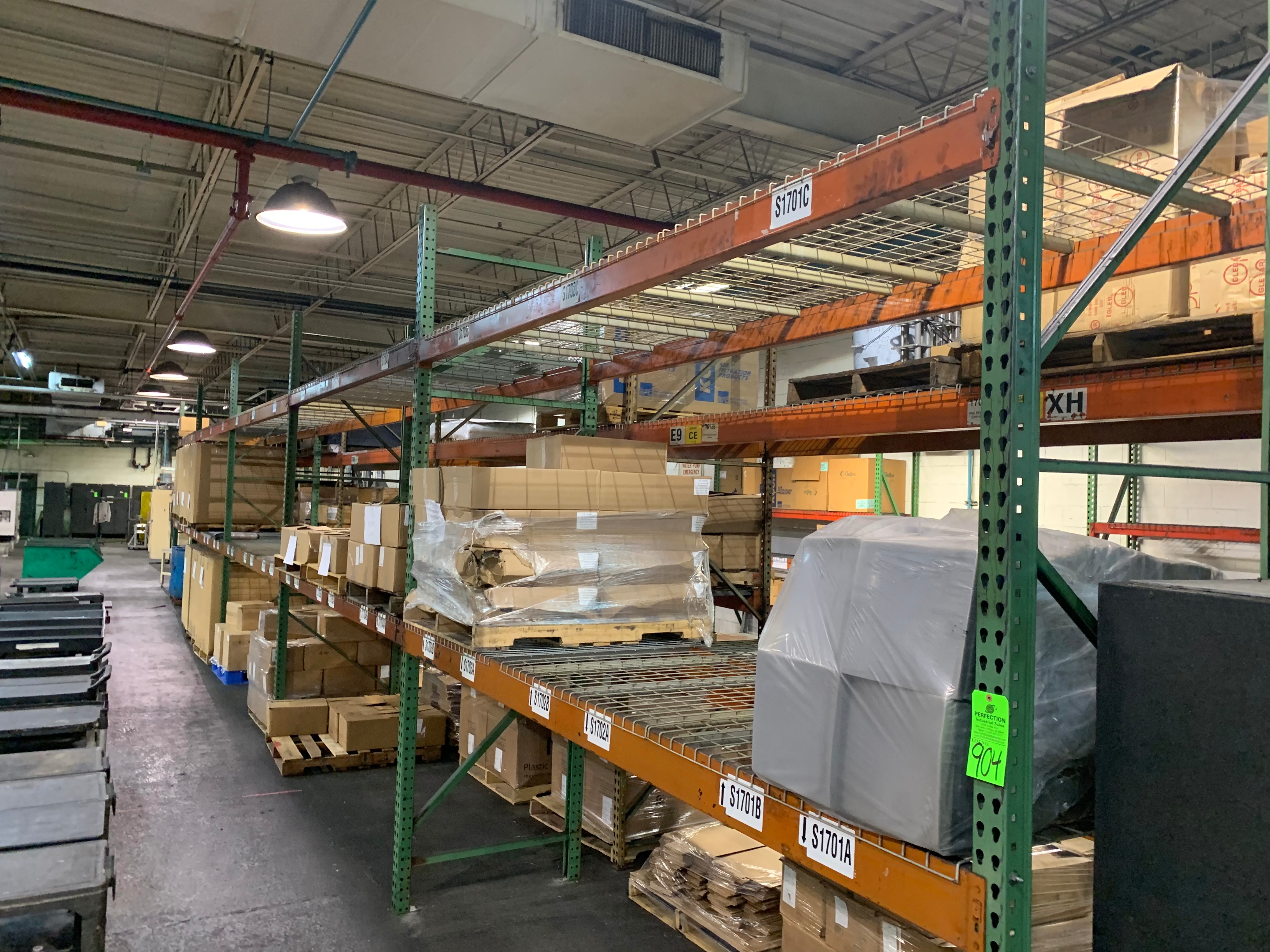 (5) Sections of 12'T x 12'W x 42"D Pallet Racking