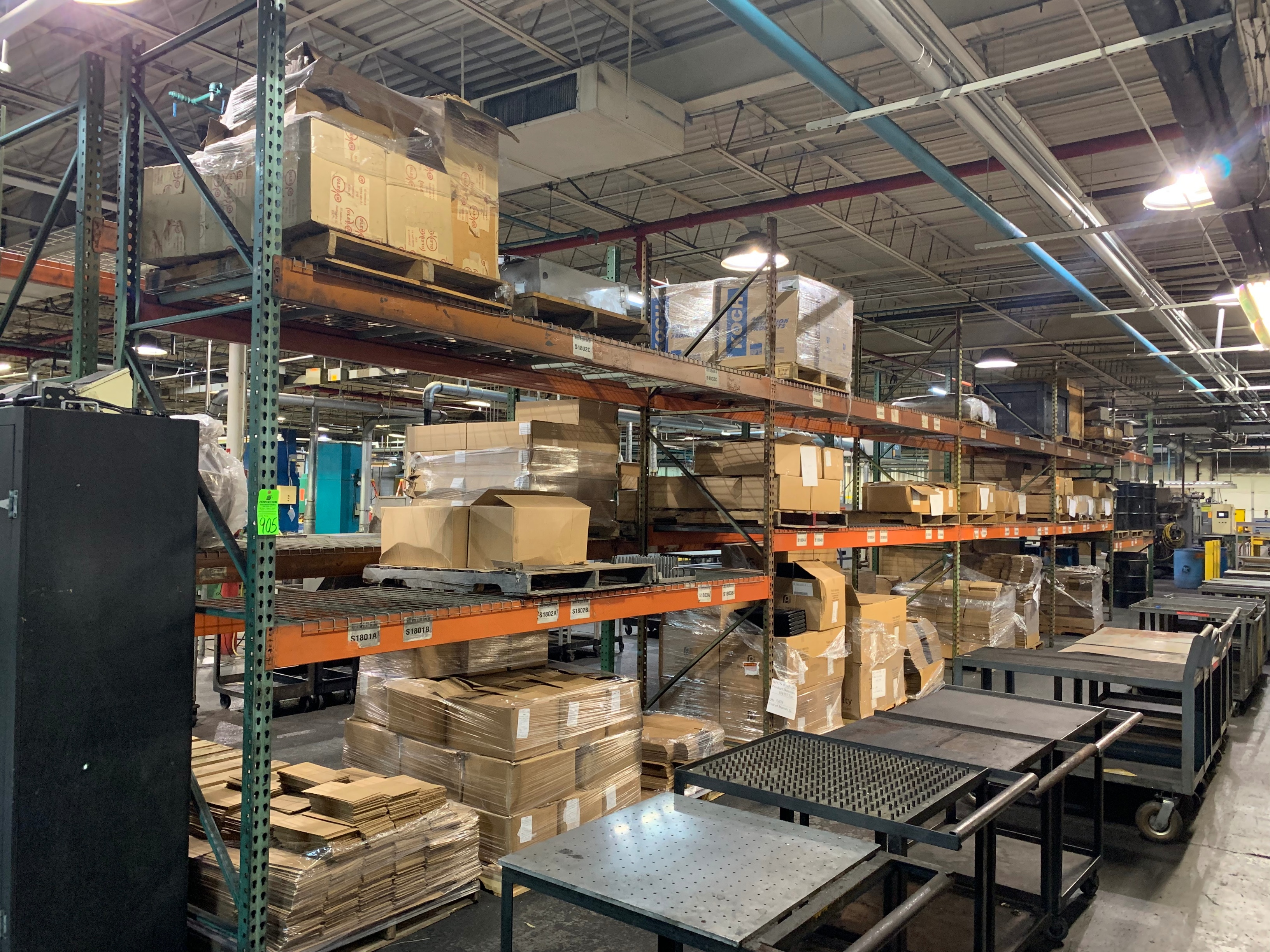 (5) Sections of 12'T x 12'W x 42"D Pallet Racking