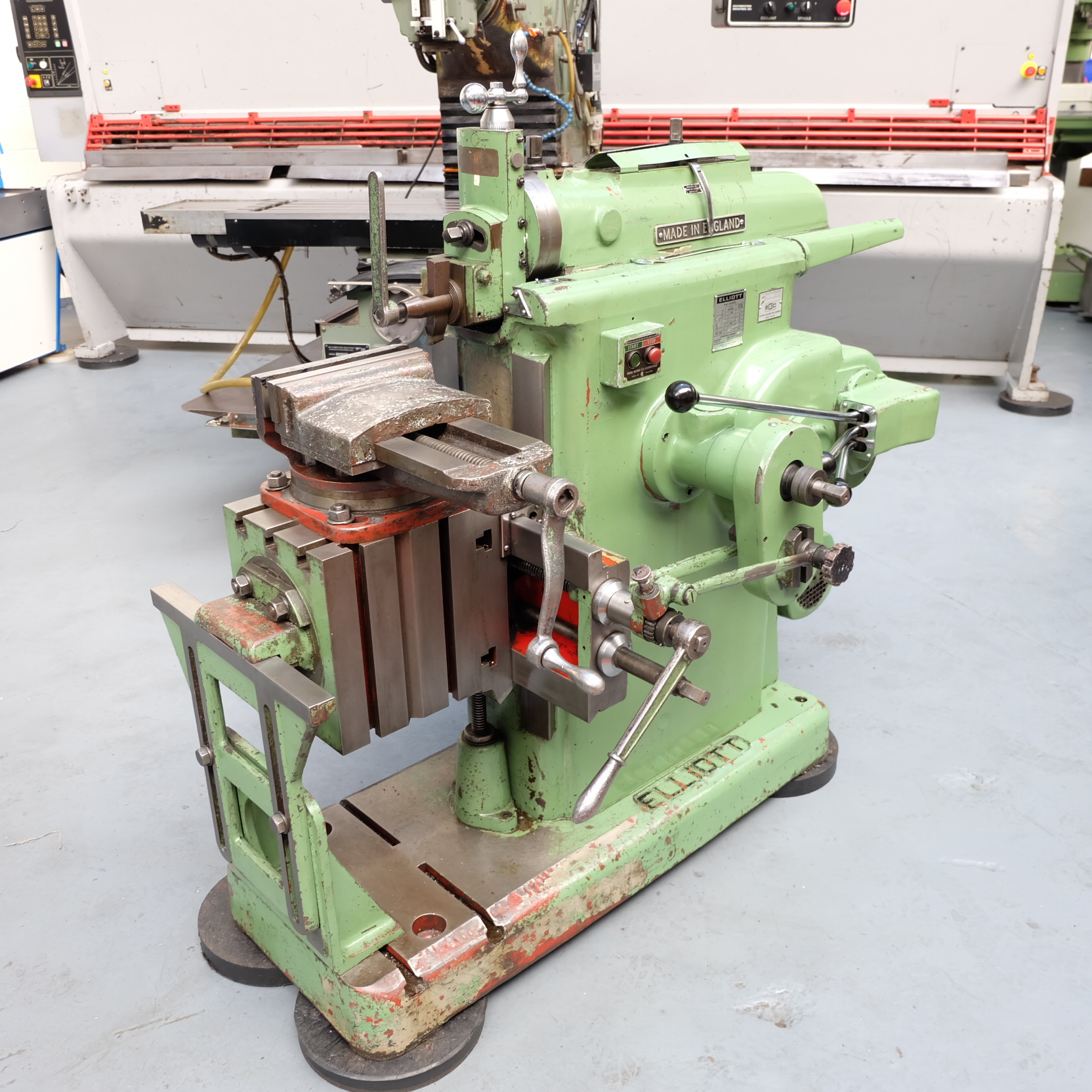 Elliott 14M Shaper with Indexing Table