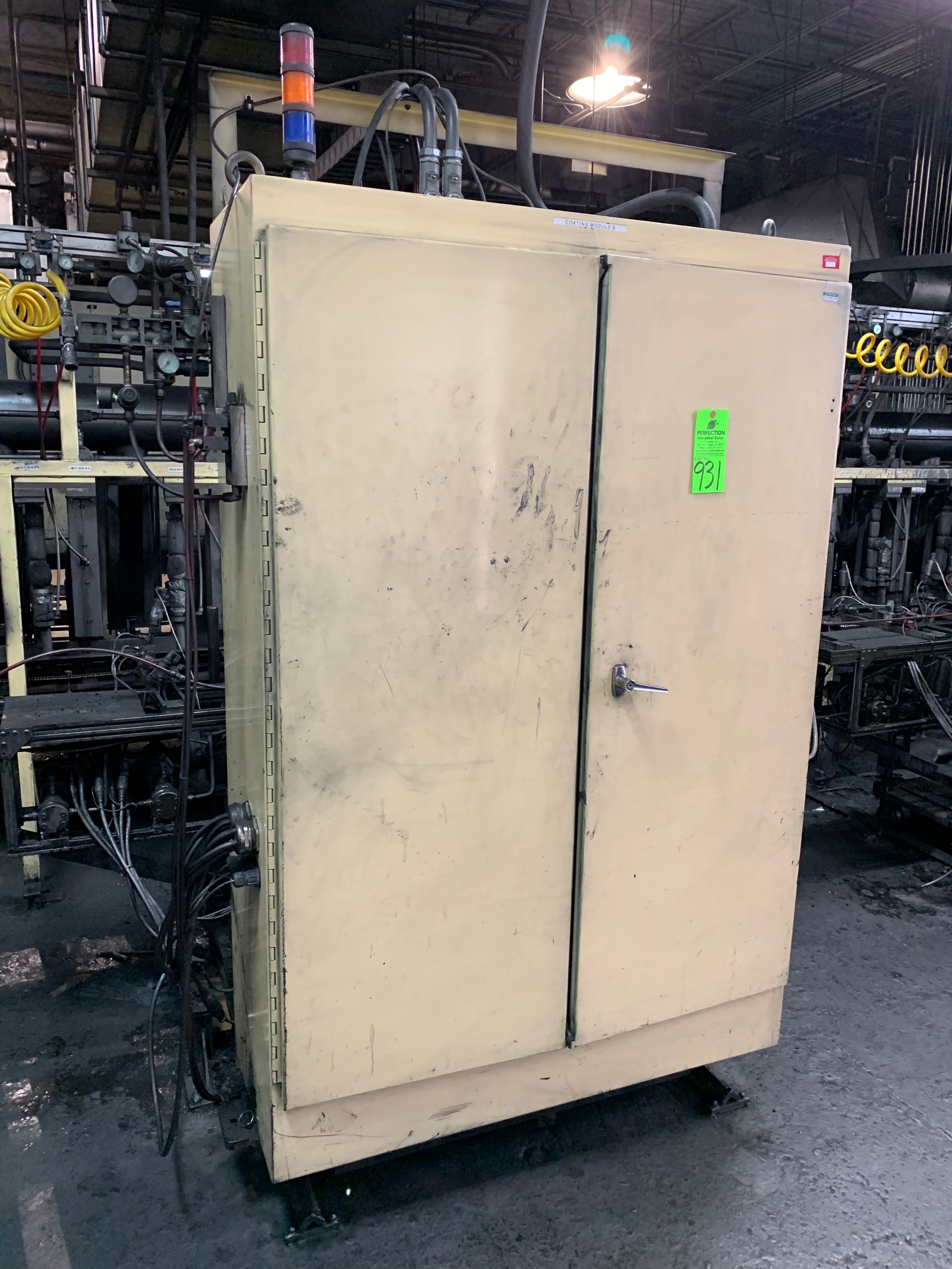 Control Cabinet w/ Contents Including All Electrical Relays, Contactors ...