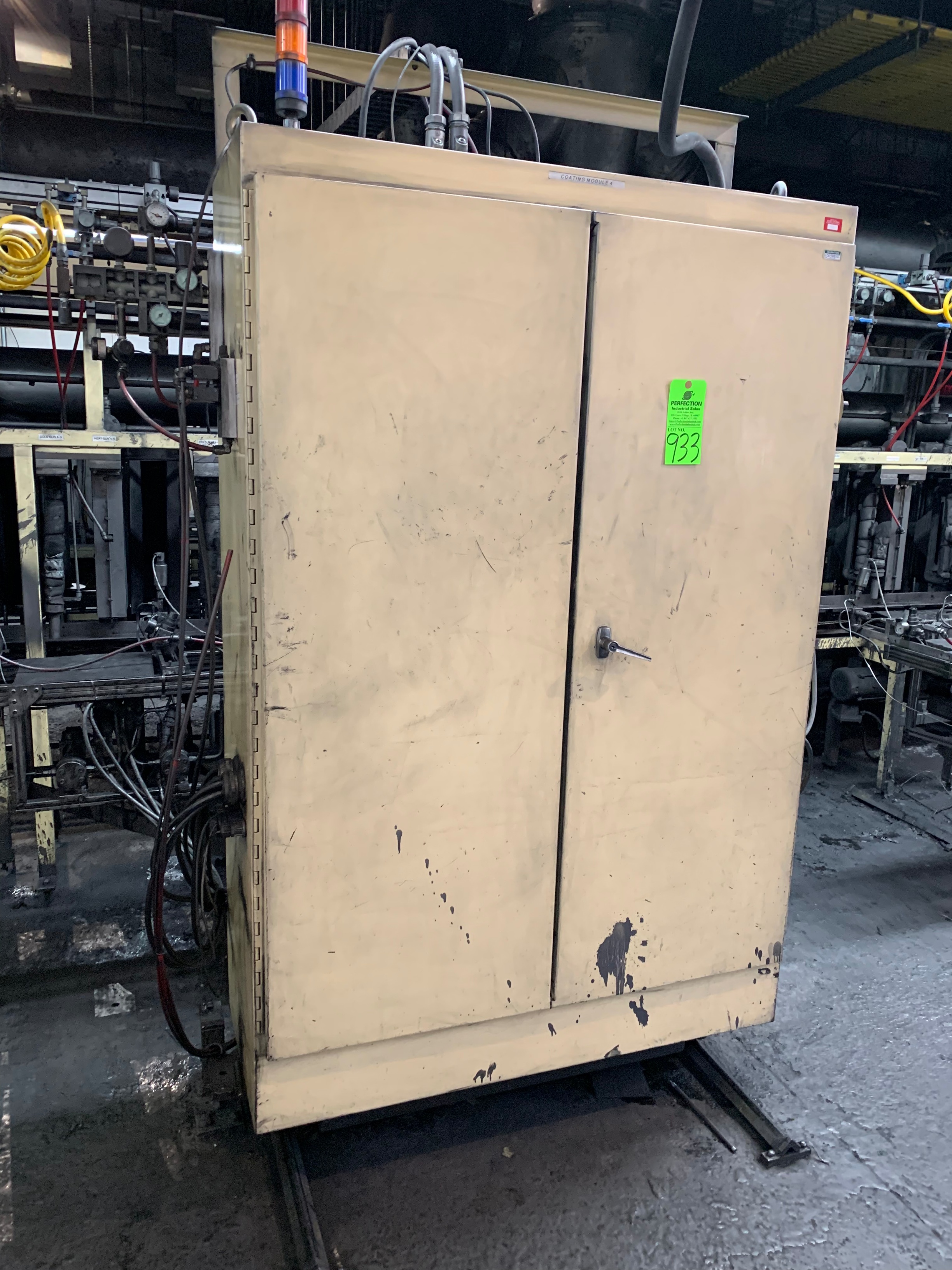 Control Cabinet w/ Contents Including All Electrical Relays, Contactors ...