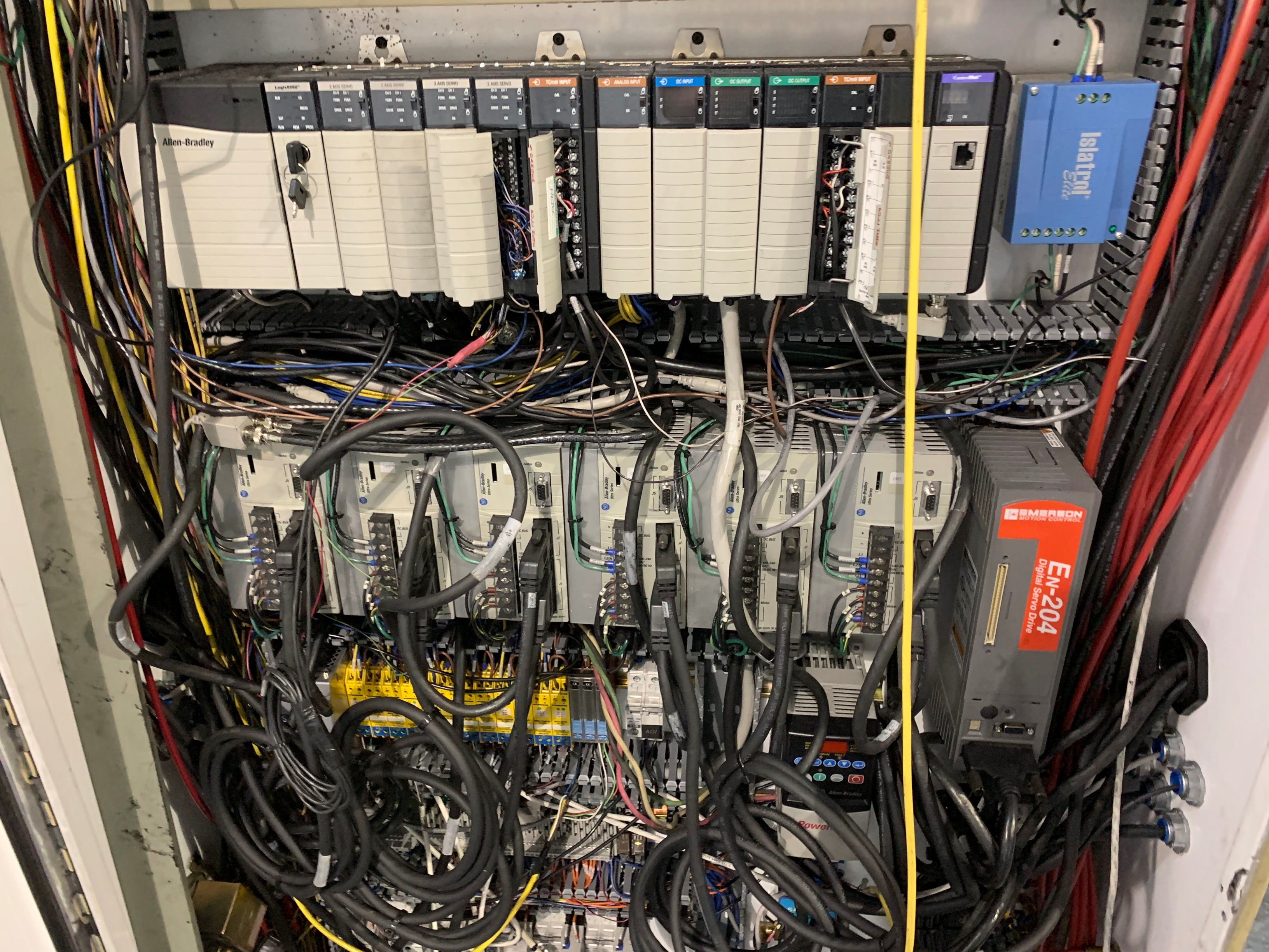 Control Cabinet w/ Contents Including All Electrical Relays, Contactors ...