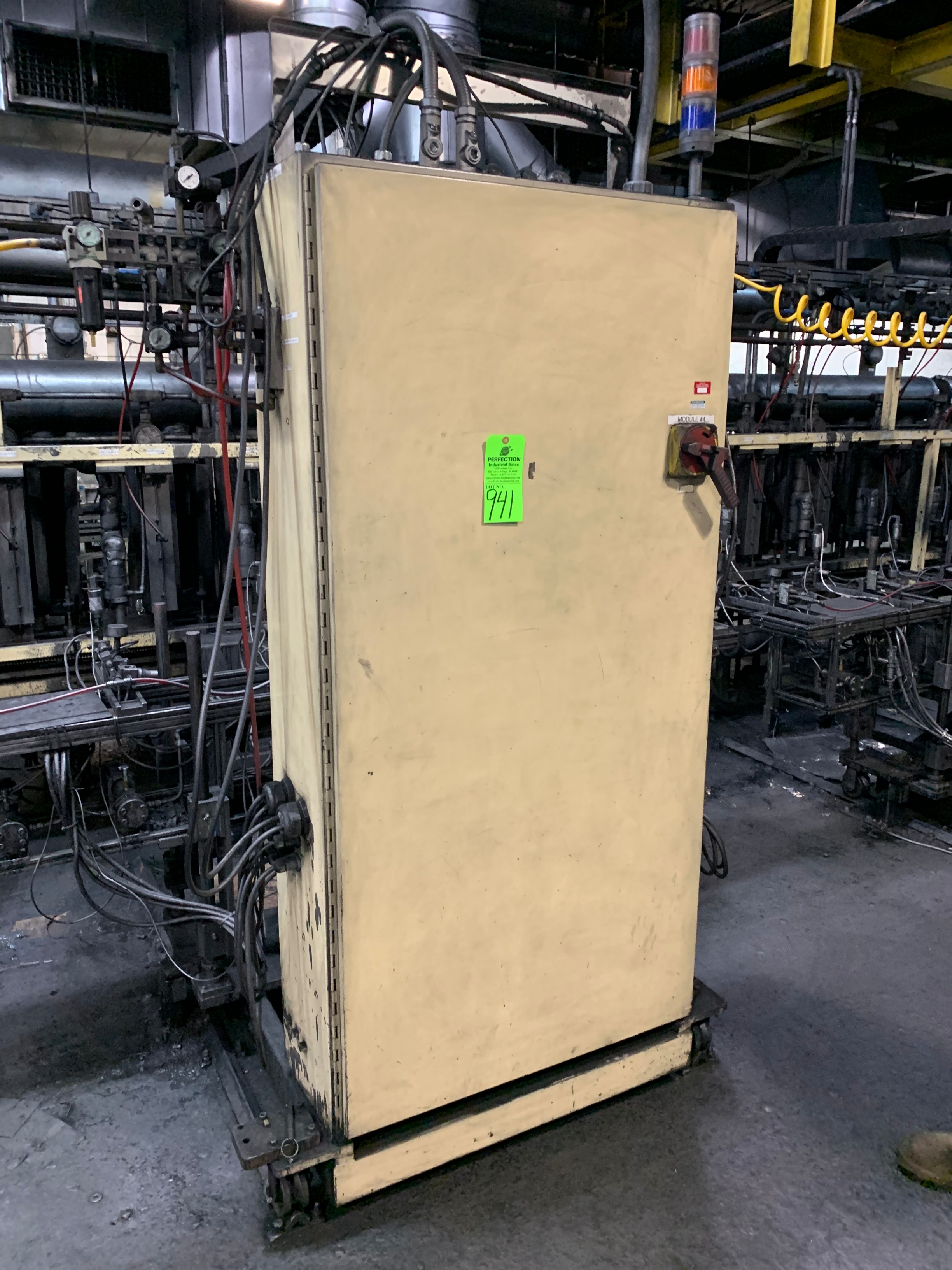 Control Cabinet w/ Contents Including All Electrical Relays, Contactors ...