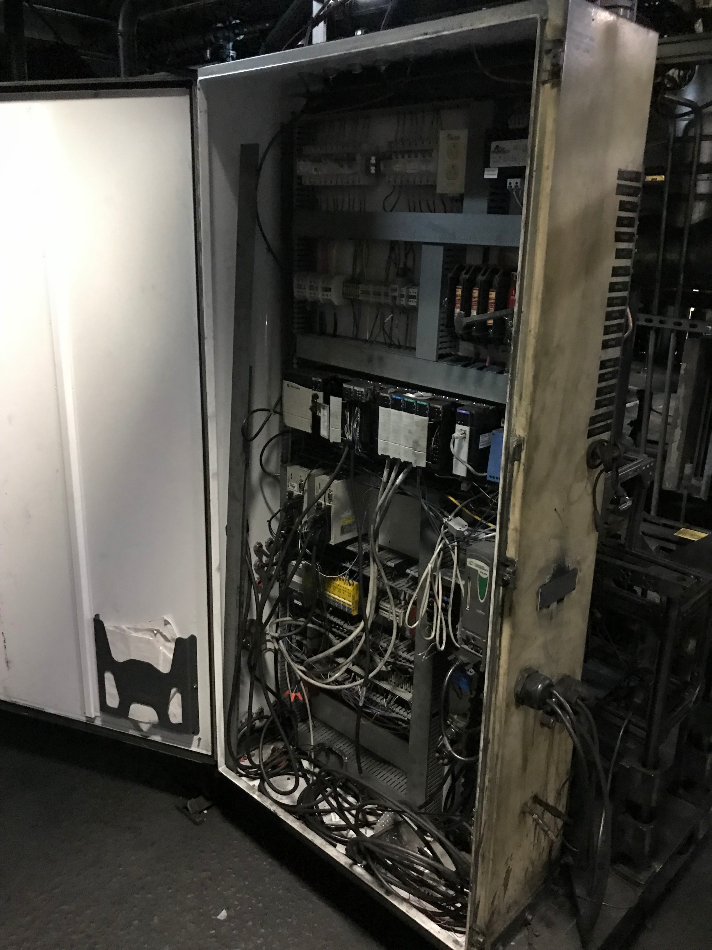 Control Cabinet w/ Contents Including All Electrical Relays, Contactors ...