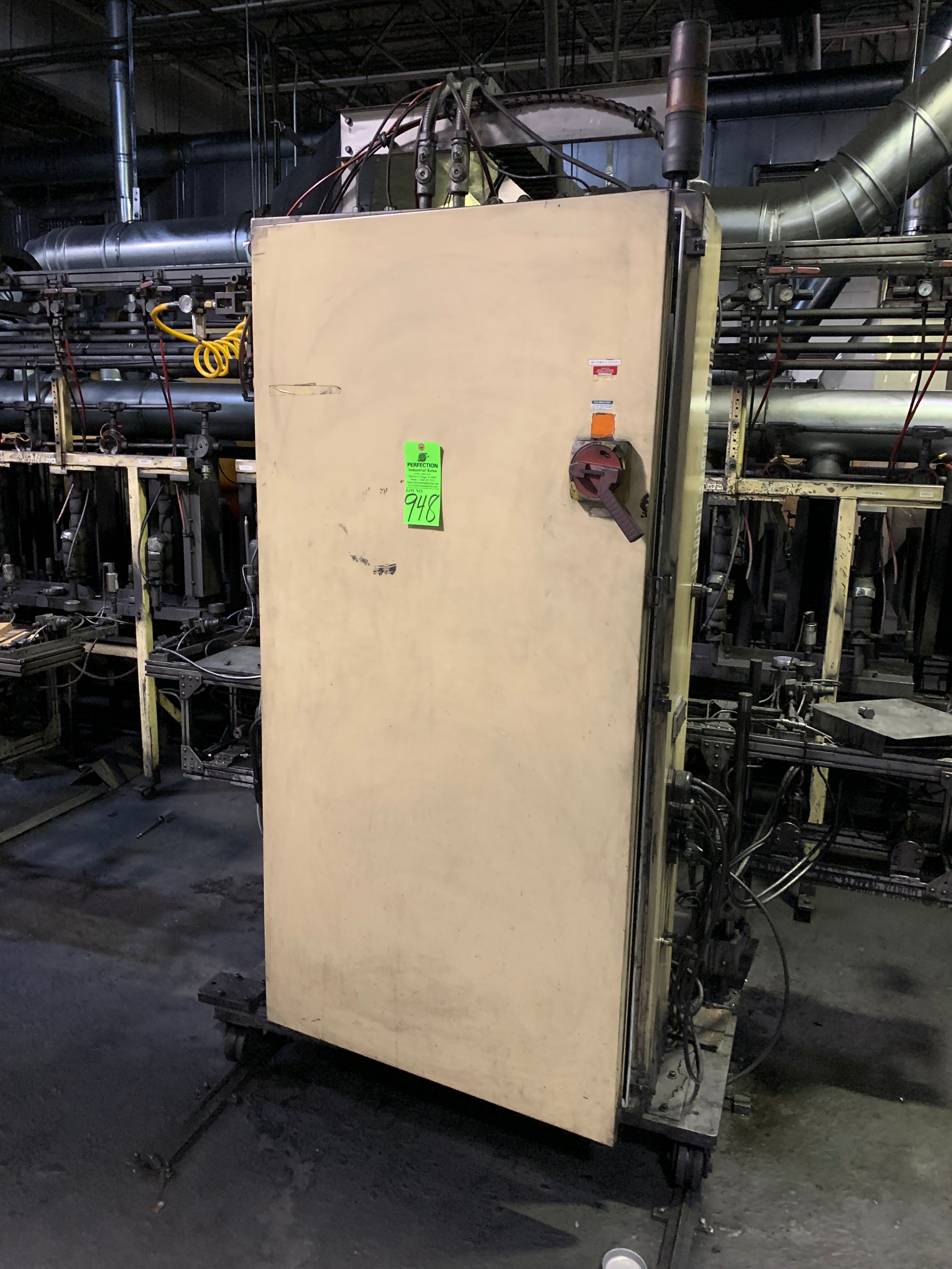 Control Cabinet w/ Contents Including All Electrical Relays, Contactors ...