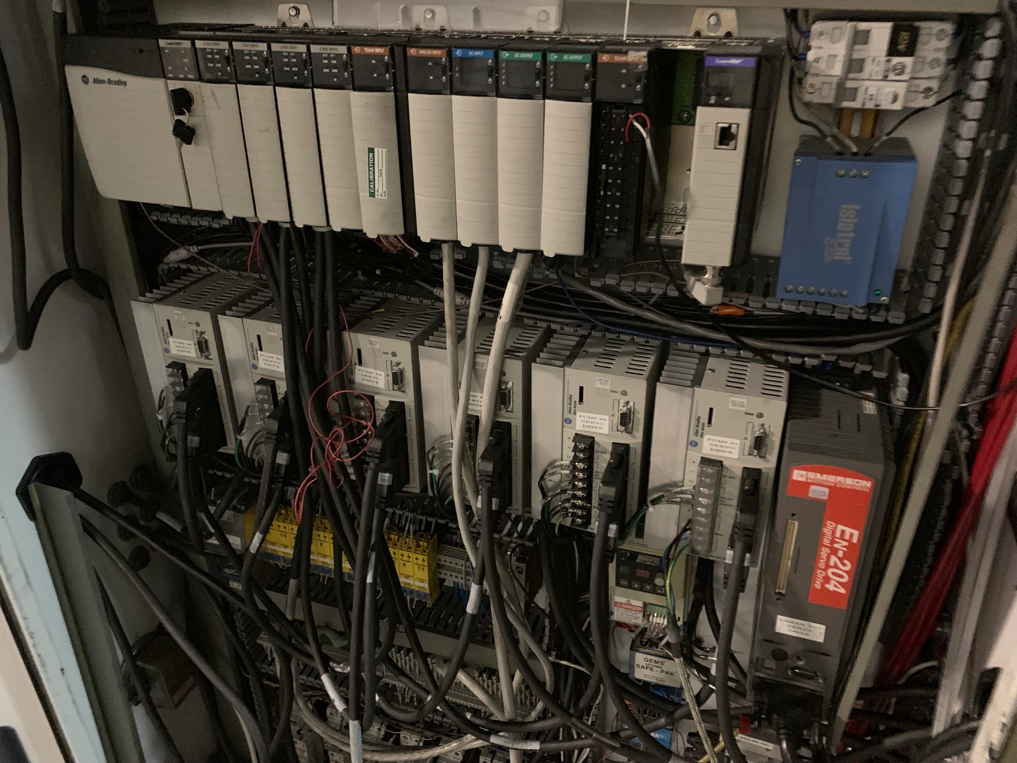Control Cabinet w/ Contents Including All Electrical Relays, Contactors ...