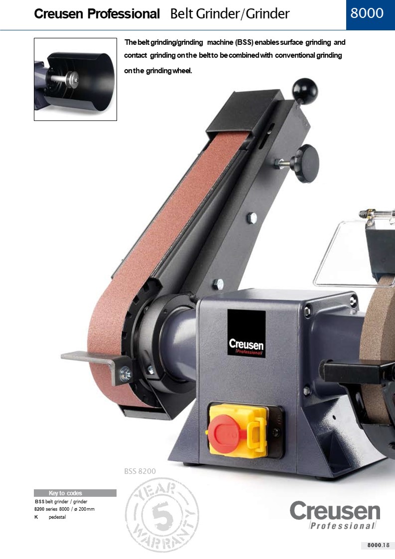 Creusen BSS 8200 Belt Grinder