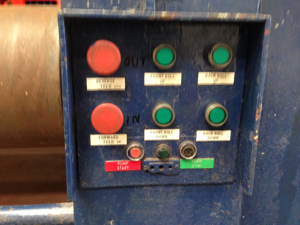 Fomp (Off Mecc Ferro G&C, Limena, Italy) 2500 mm X 18 mm, Three Roll ...