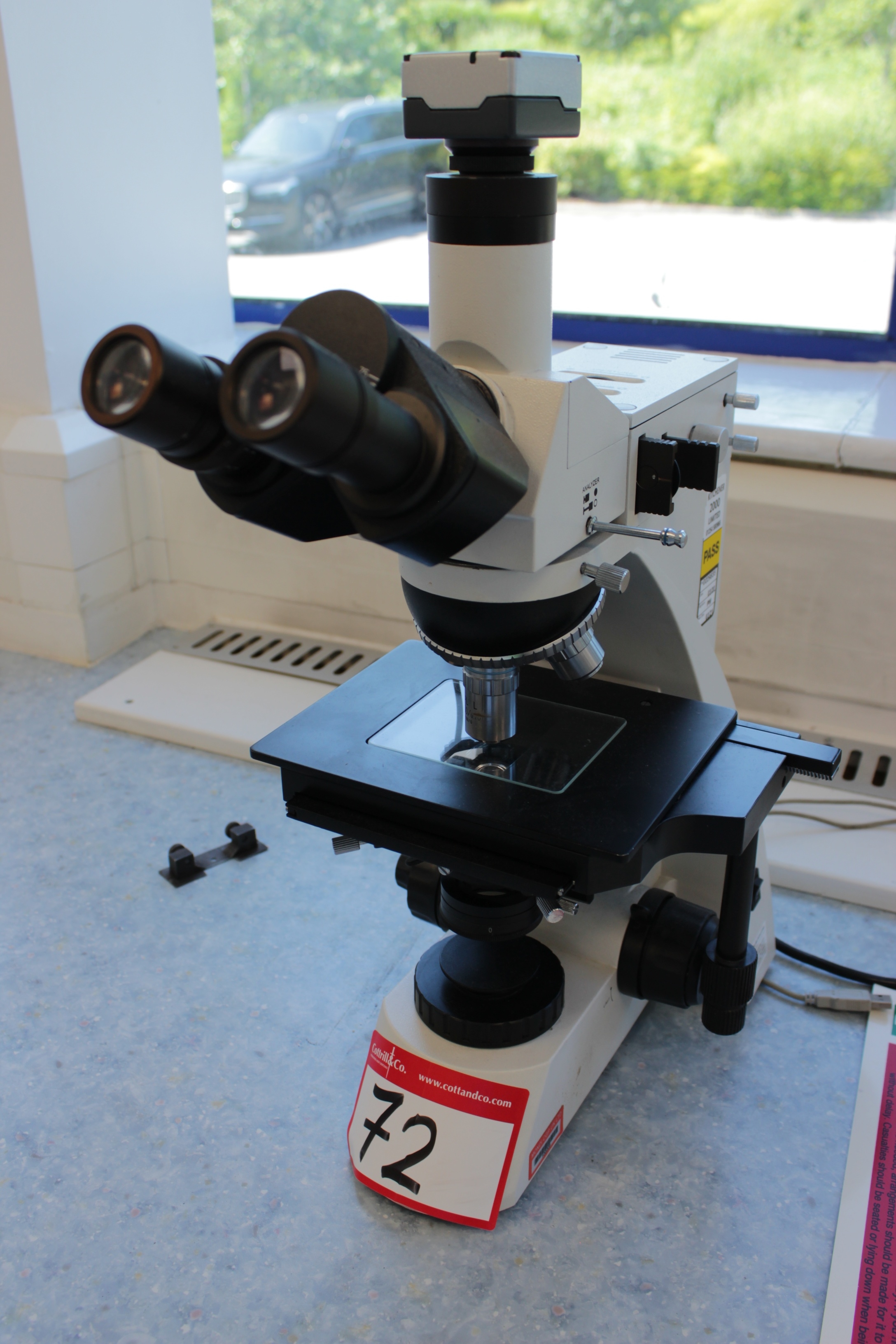 Microscope with Moticam 2300 3.0 Pixel Camera