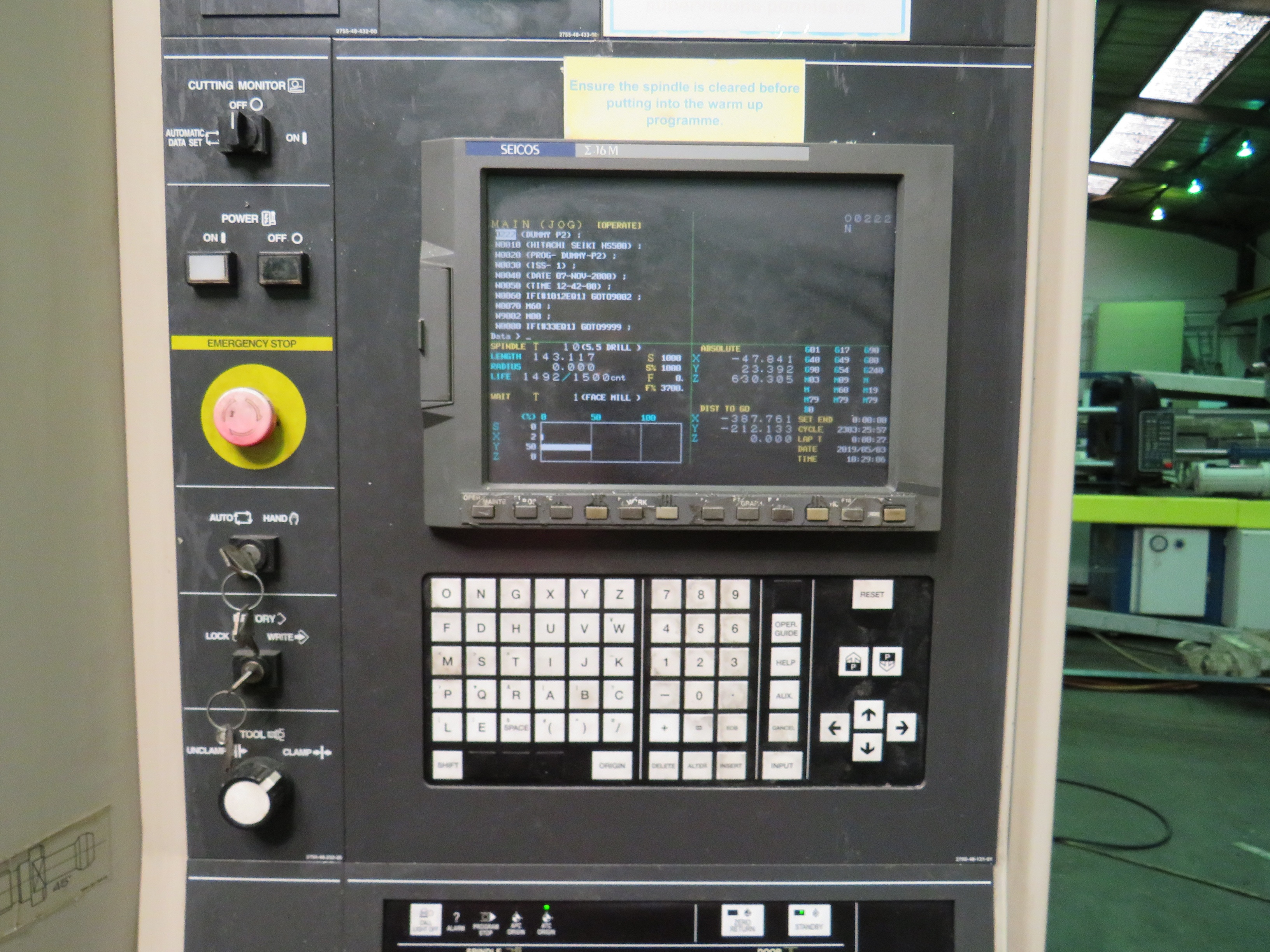 Hitachi Seiki HS500 Twin Pallet Horizontal Machining Centre