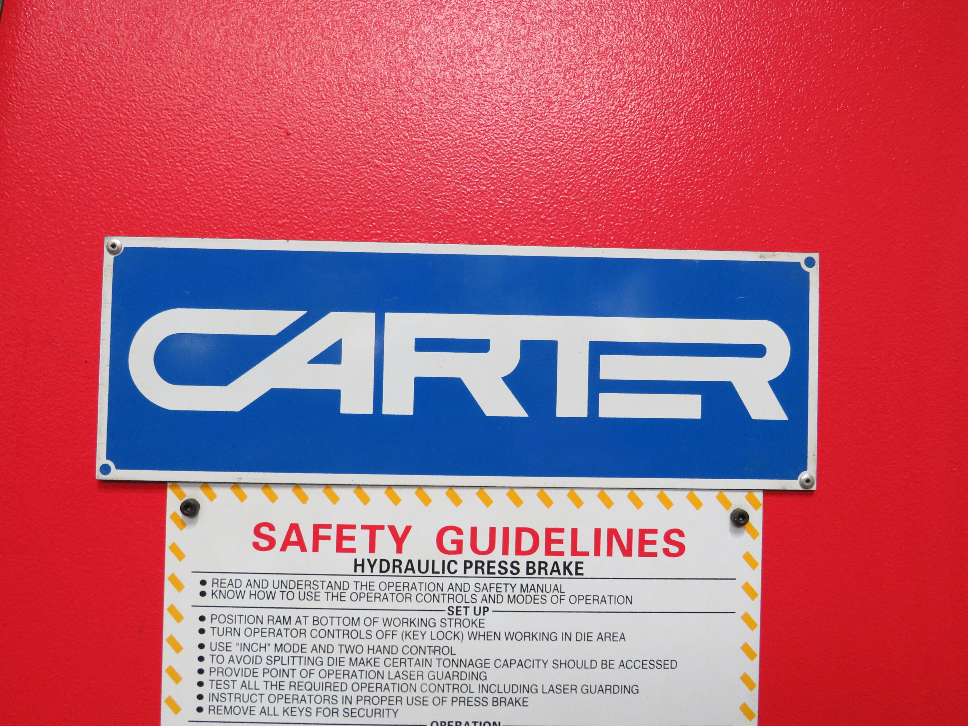 Carter WC67K-200/40000 Hydraulic Press Brake