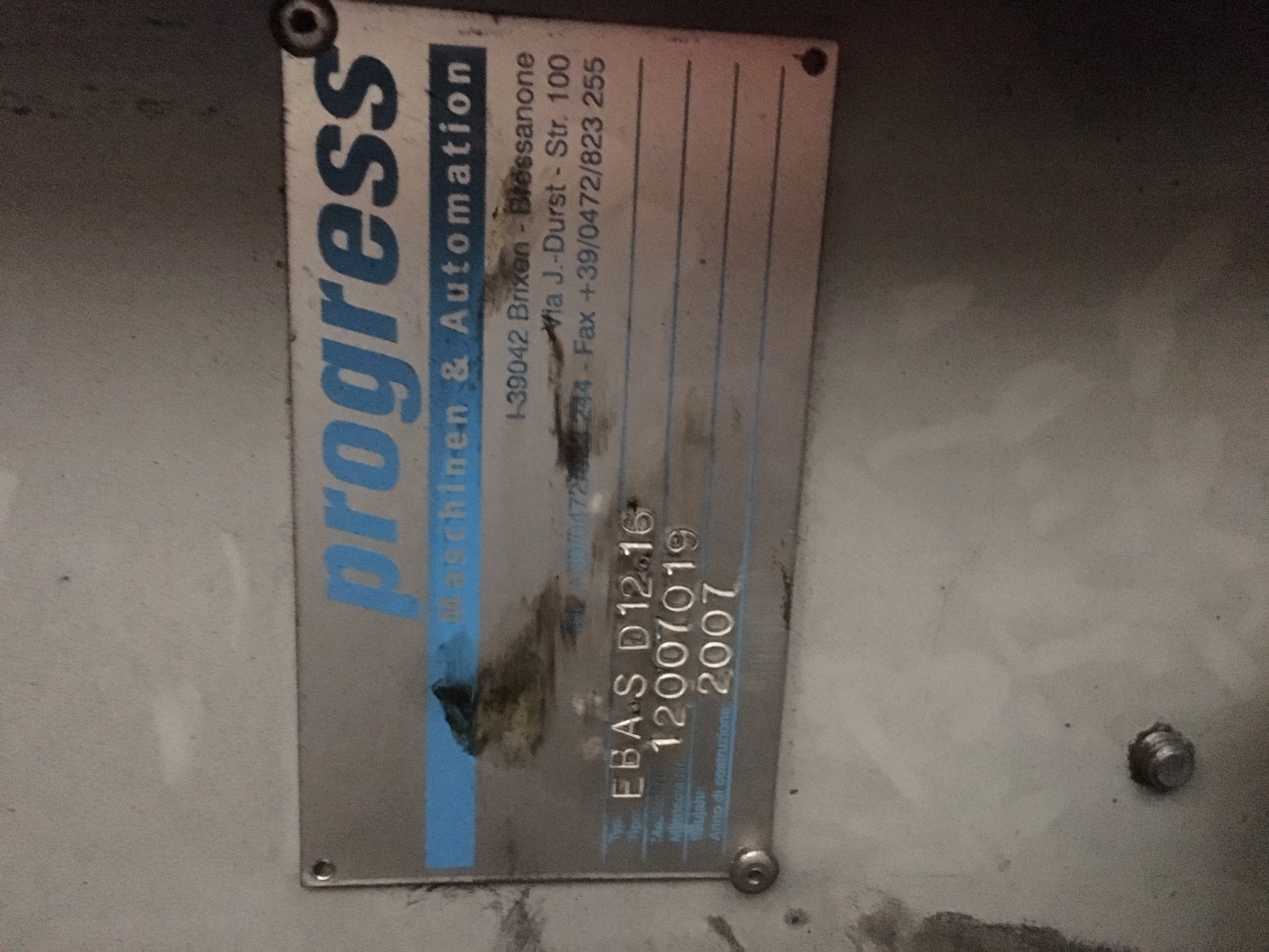 Progress Maschinen EBA S D12 16 Link Bender Machine