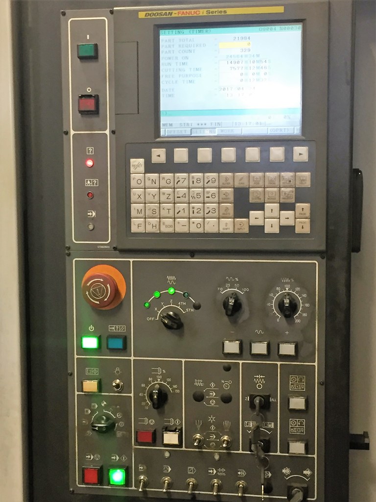 Doosan VC510 3 Axis Twin Pallet Vertical Machining Centre