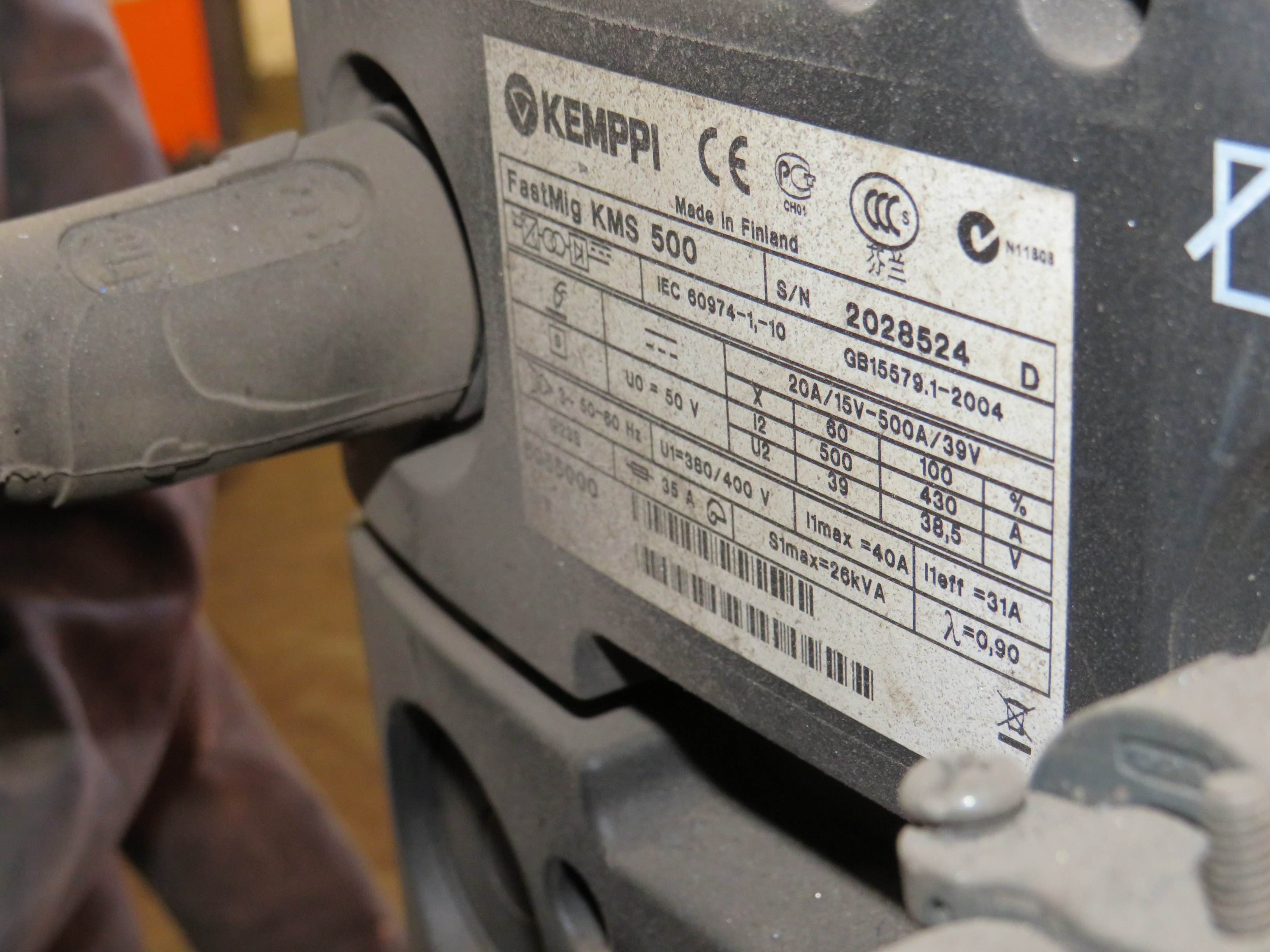 Kemppi Fast Mig KMS 500 Mig Welder