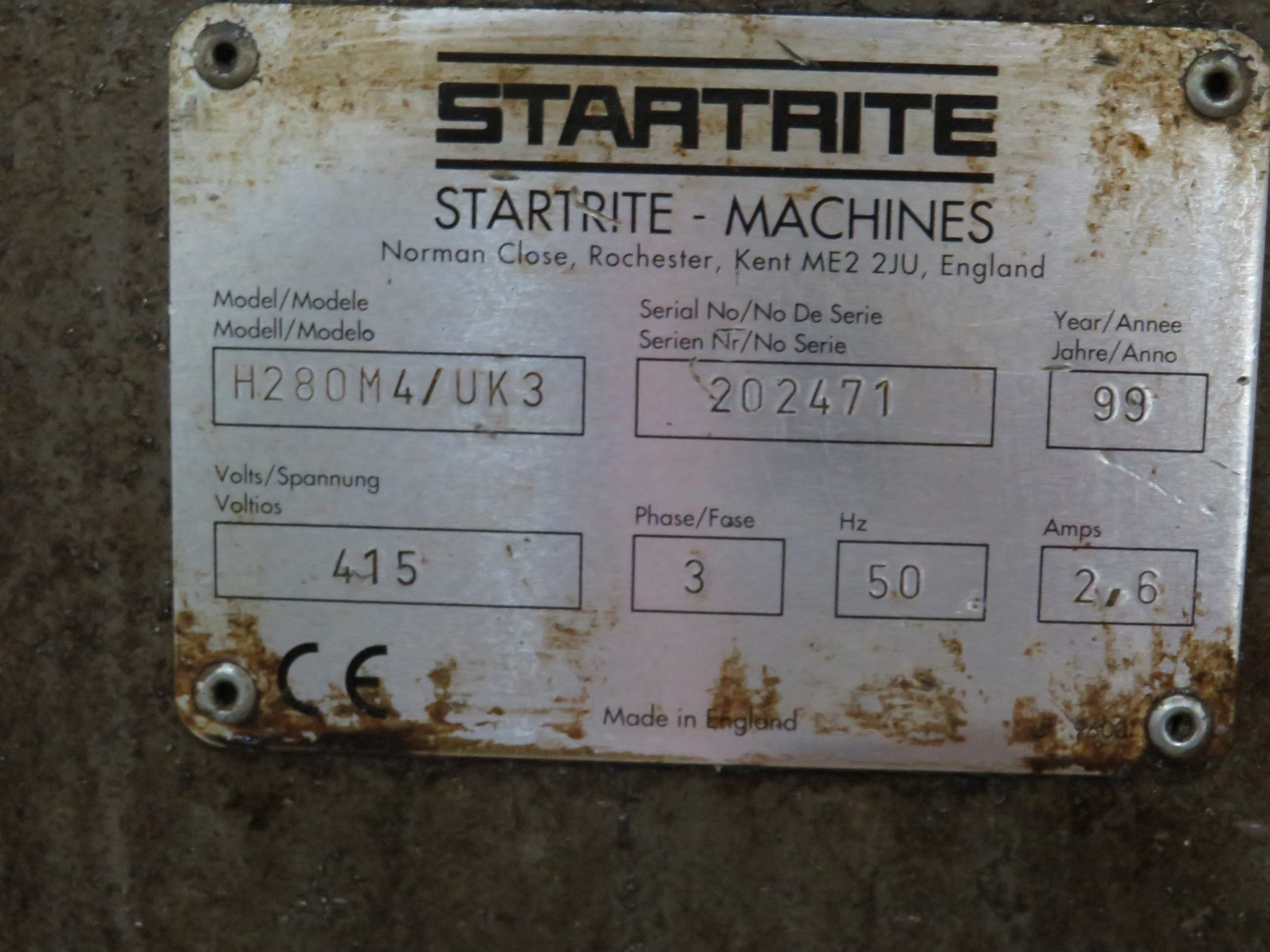 Startrite H280M4 Horizontal Bandsaw