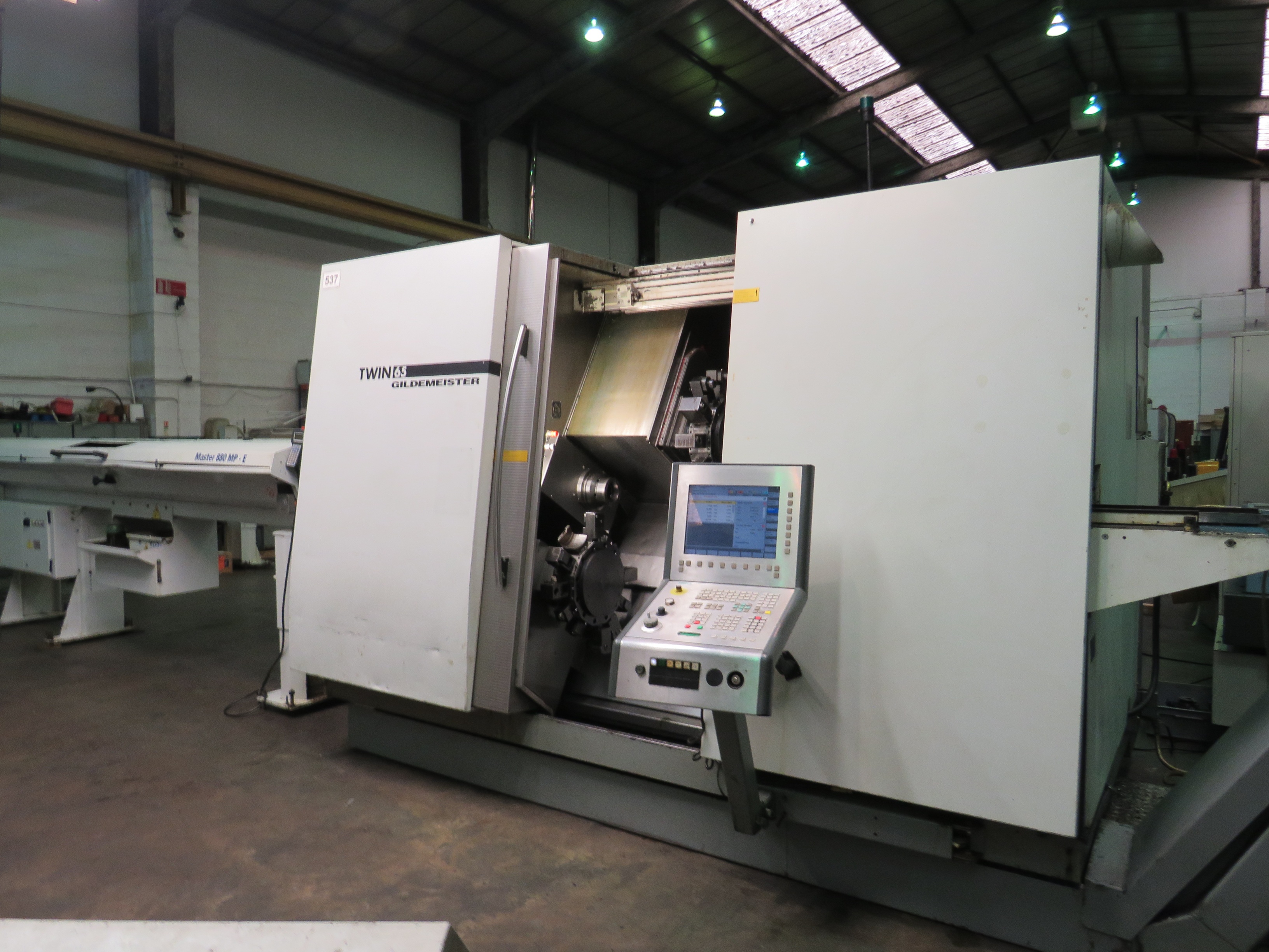 Gildemeister Twin 65 CNC Lathe with Sinumerik 840D Powerline Control ...