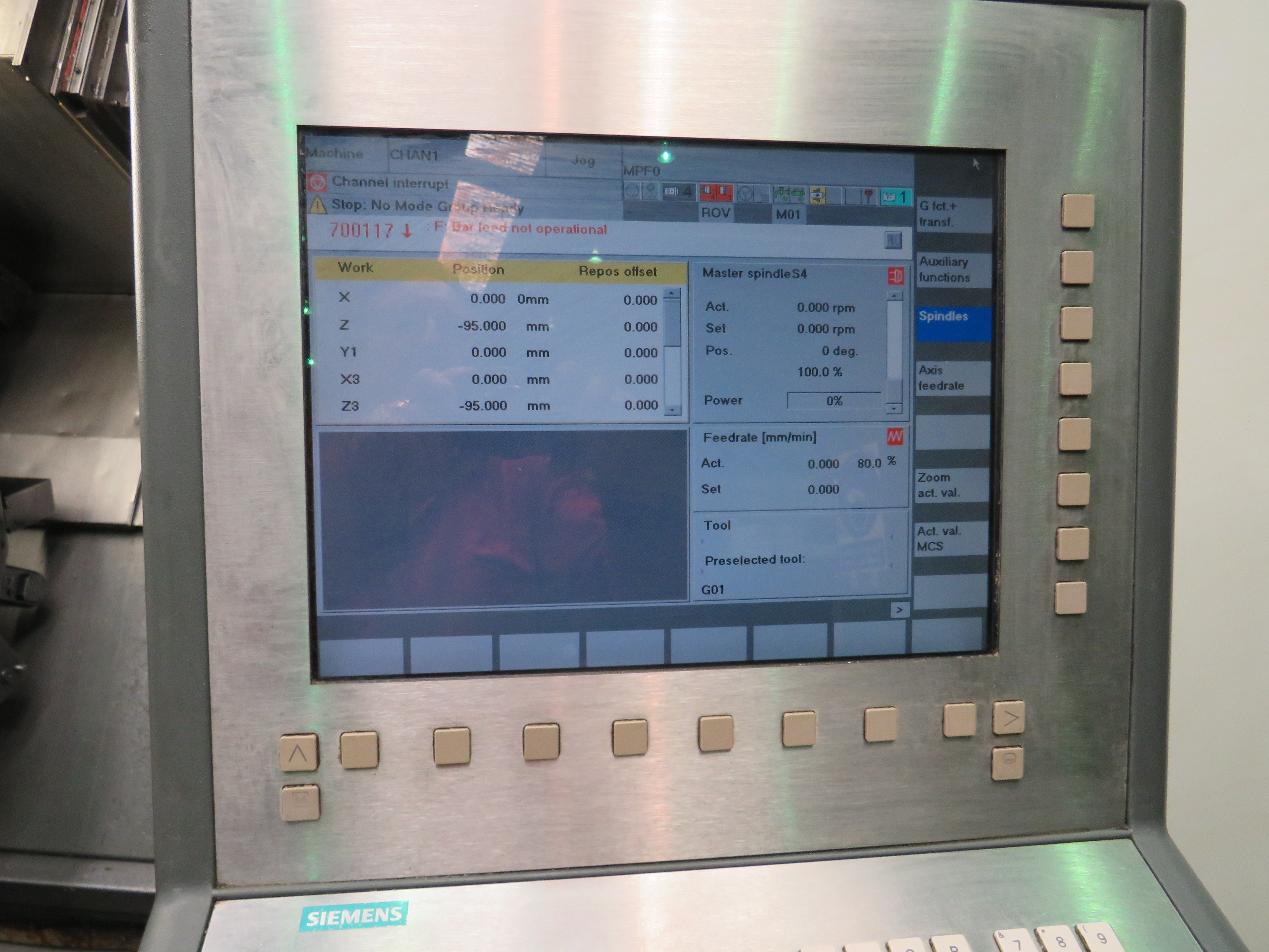 Gildemeister Twin 65 CNC Lathe with Sinumerik 840D Powerline Control ...