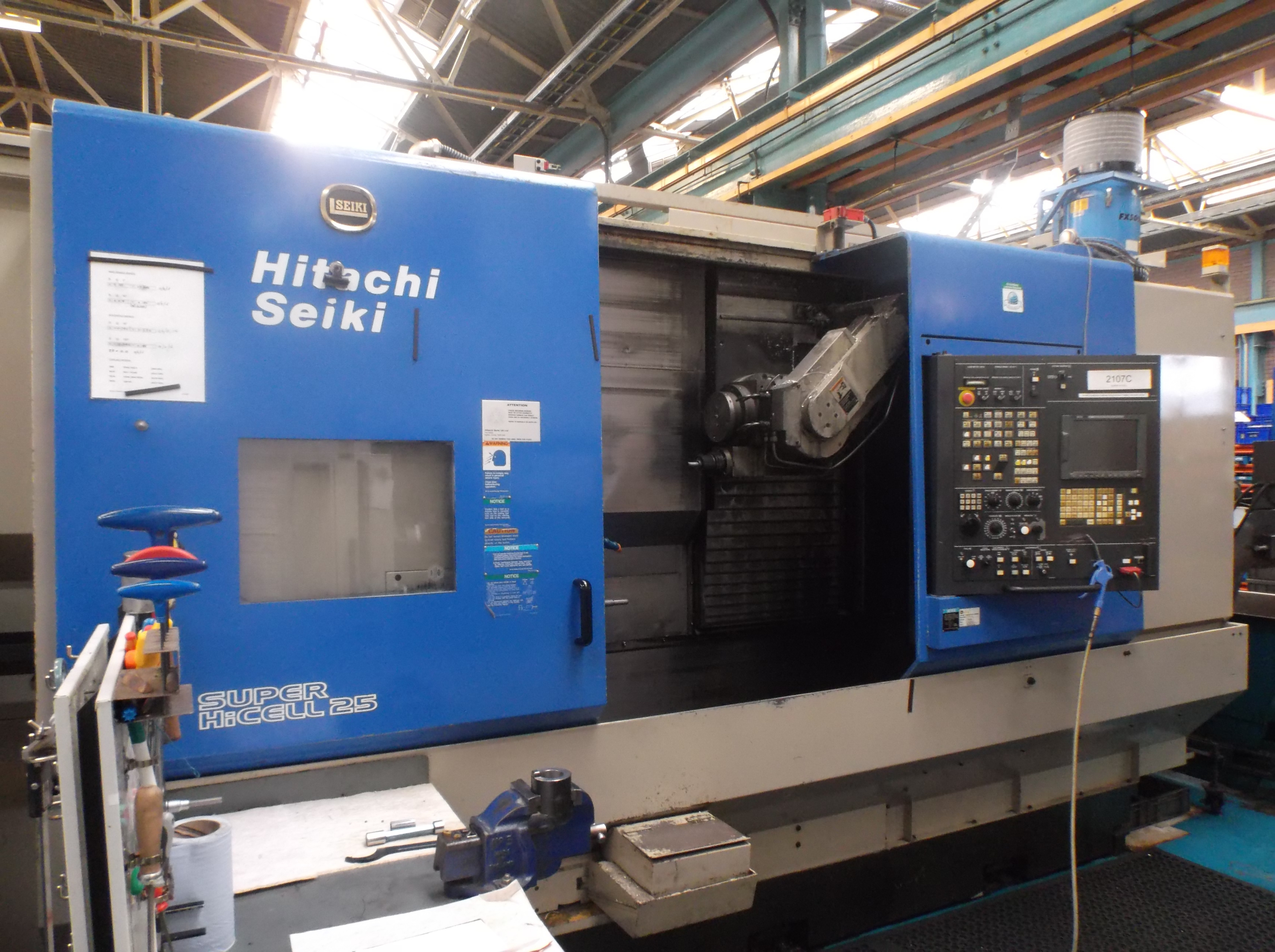 Hitachi Seiki Super HiCell 25 Model CH250 CNC Lathe