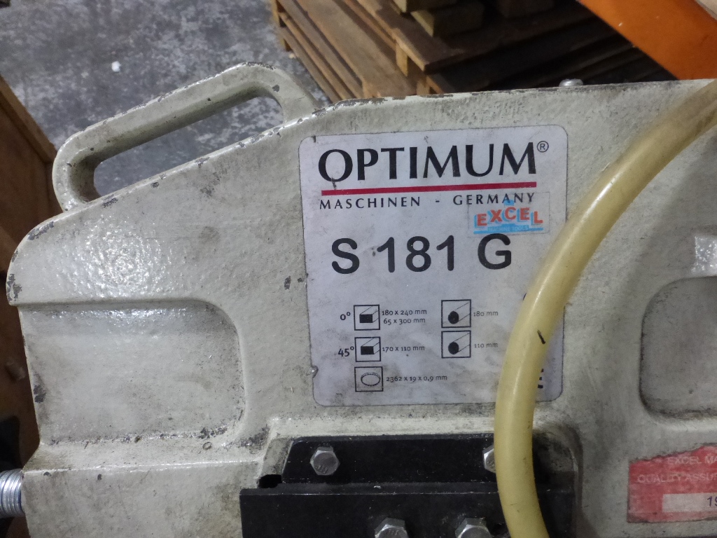 Optimum S181G Horizontal Bandsaw