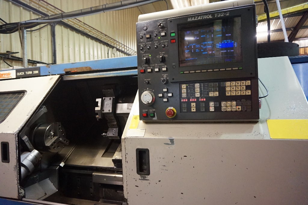 Mazak QT 28N CNC Lathe with Mazatrol T32-2 Control