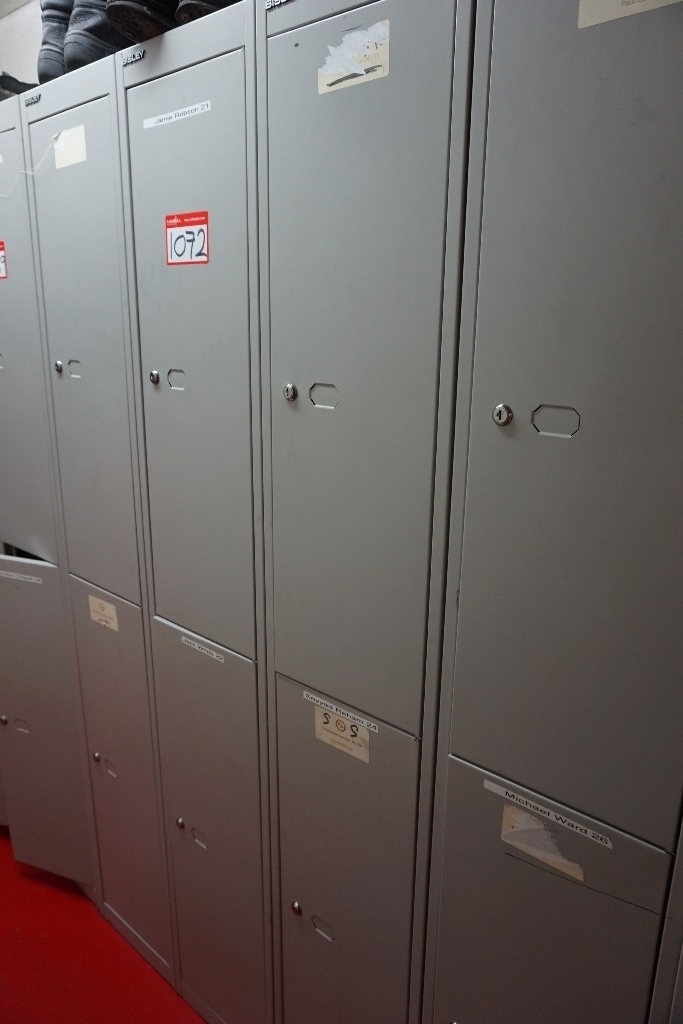 Bisley Four Unit Two Section Lockers
