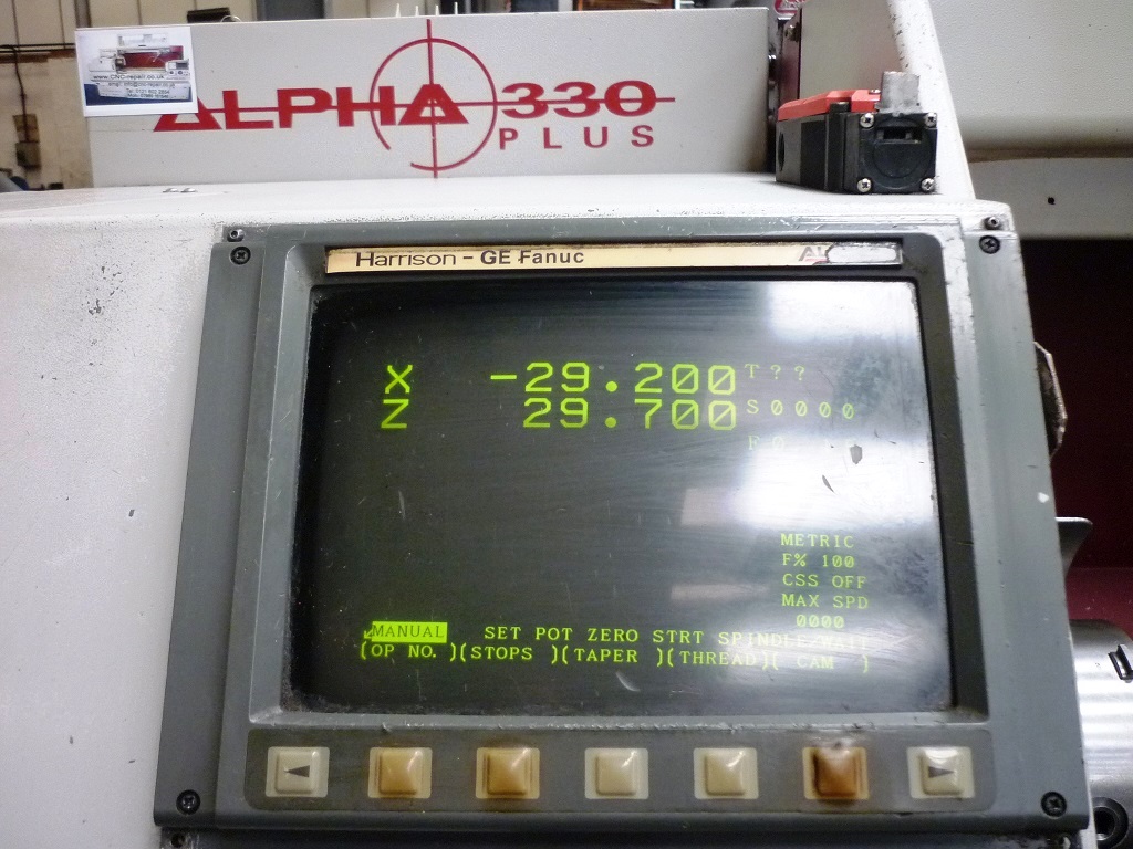 Harrison Alpha 330 Plus CNC Teach Lathe