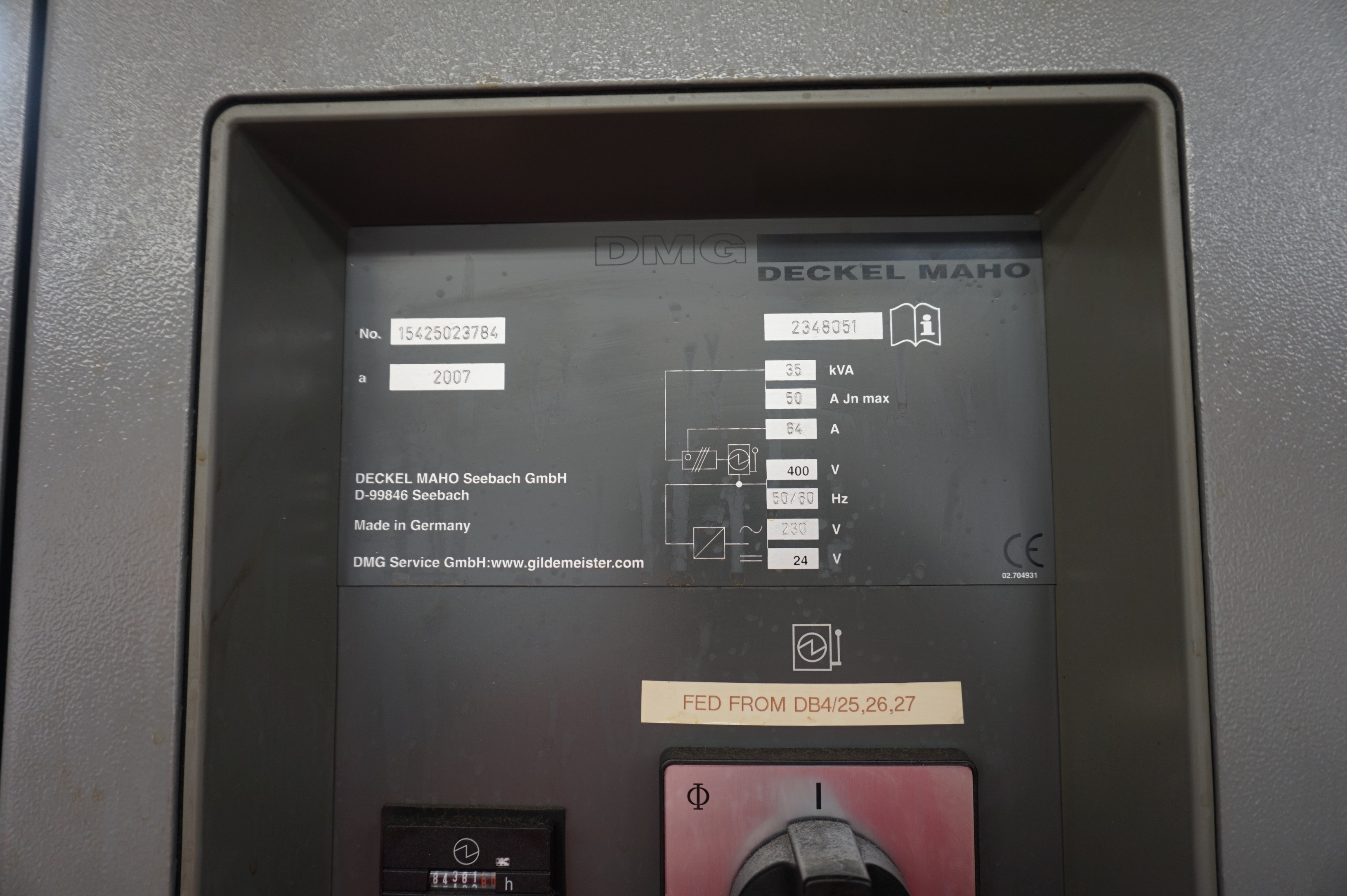 Deckel Maho DMU DMC 1035V 3 Axis Vertical Machining Centre