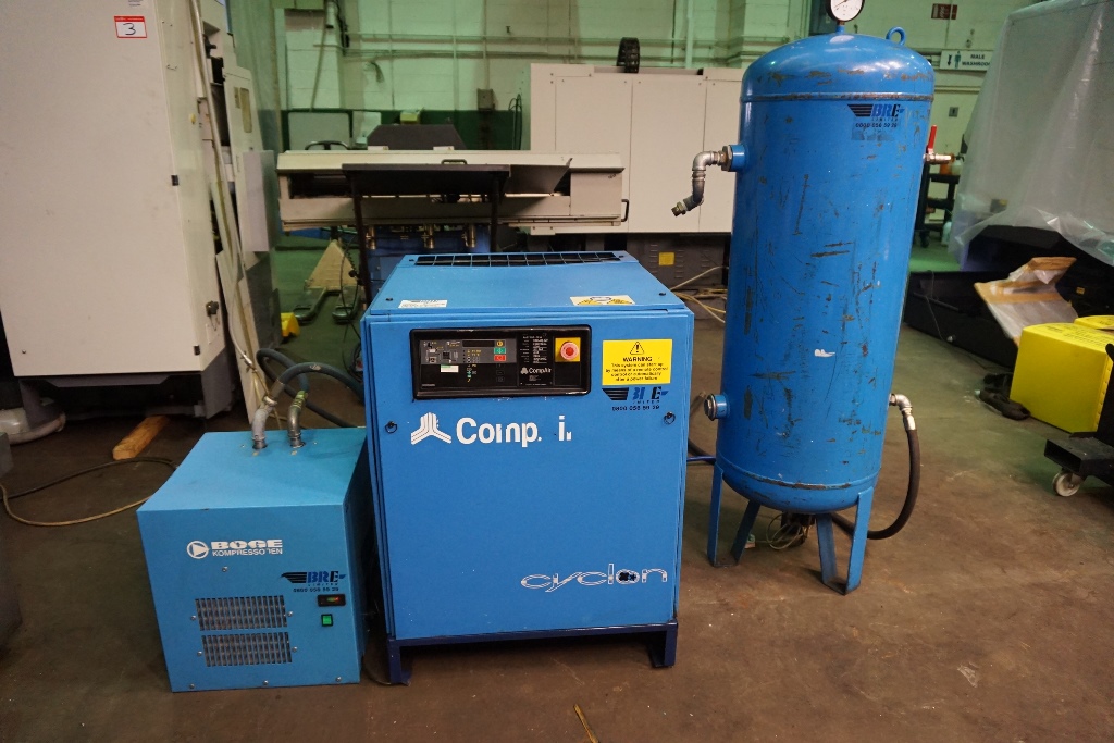 Cyclon 105 Compair Compressor, Air Cylinder & Model DB10 Dryer