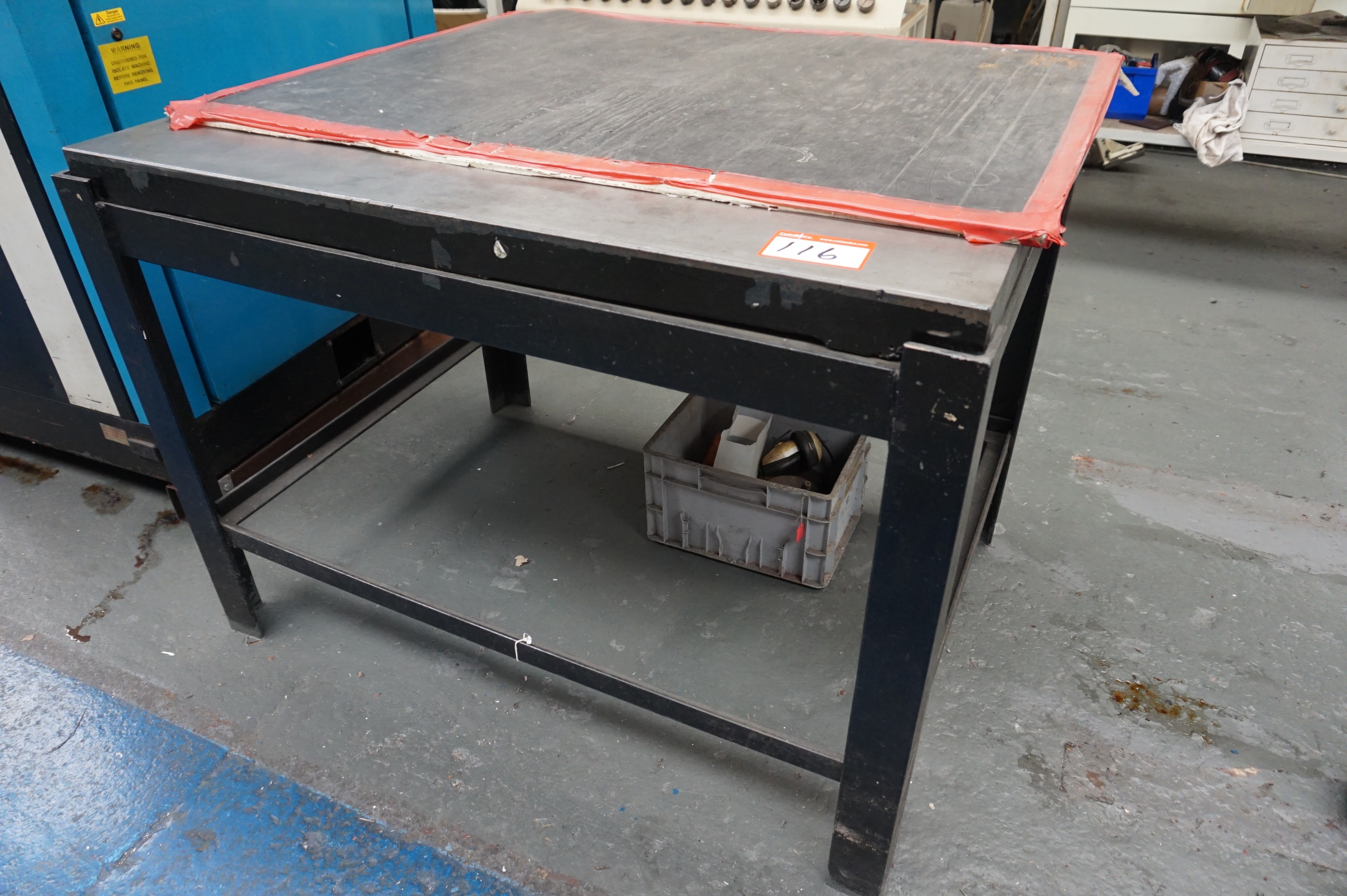 Black Steel Table 4ft x 3ft