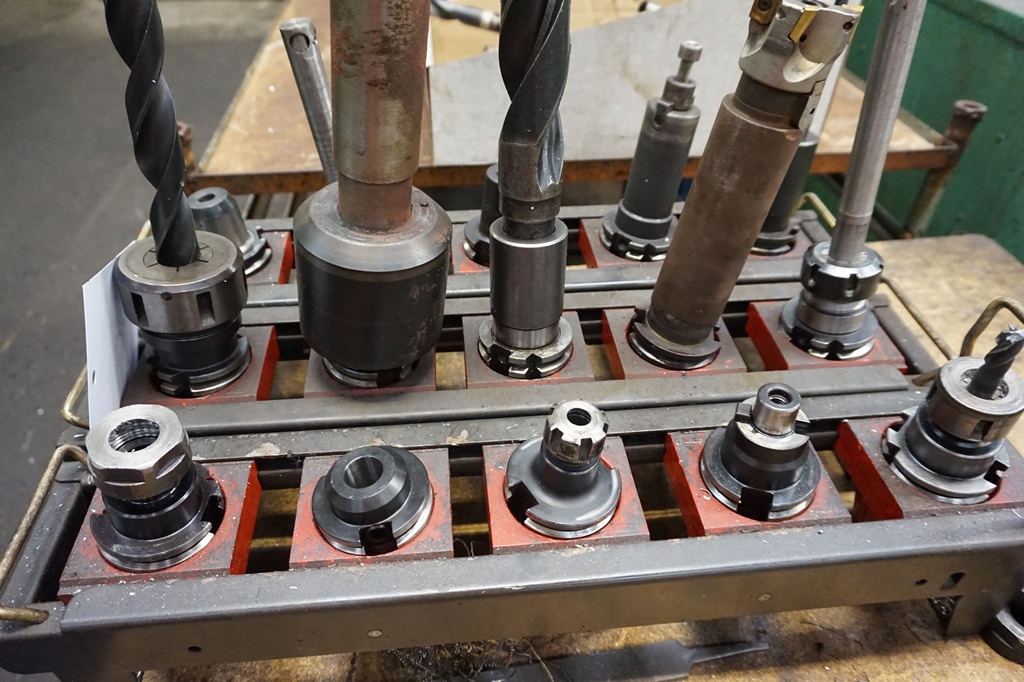 (3) Racks of CAT40 Tooling