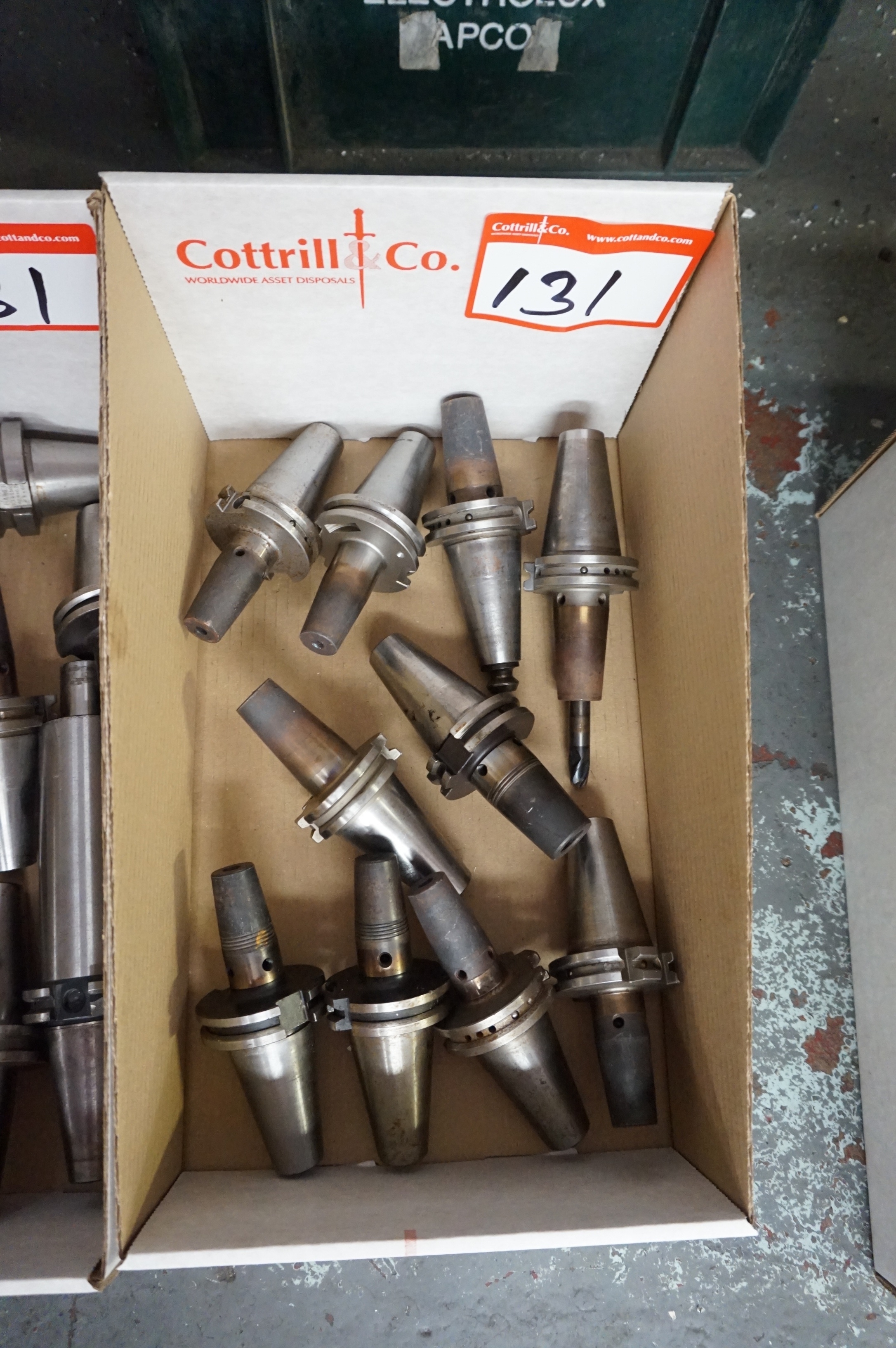 (3) Boxes of CAT40 Tooling
