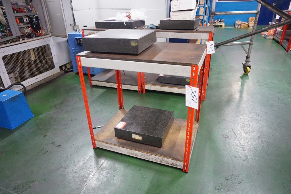 Dexion Style Framed Workbench with Granite Inspection Table 18” x 18”