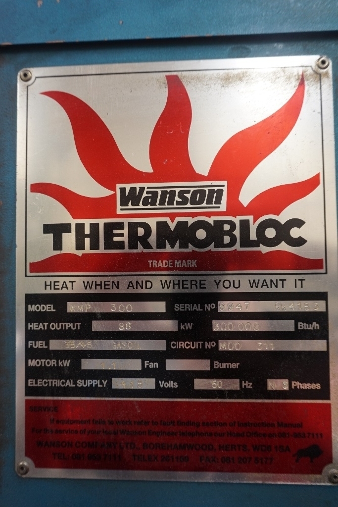 Wanson Thermobloc Heater