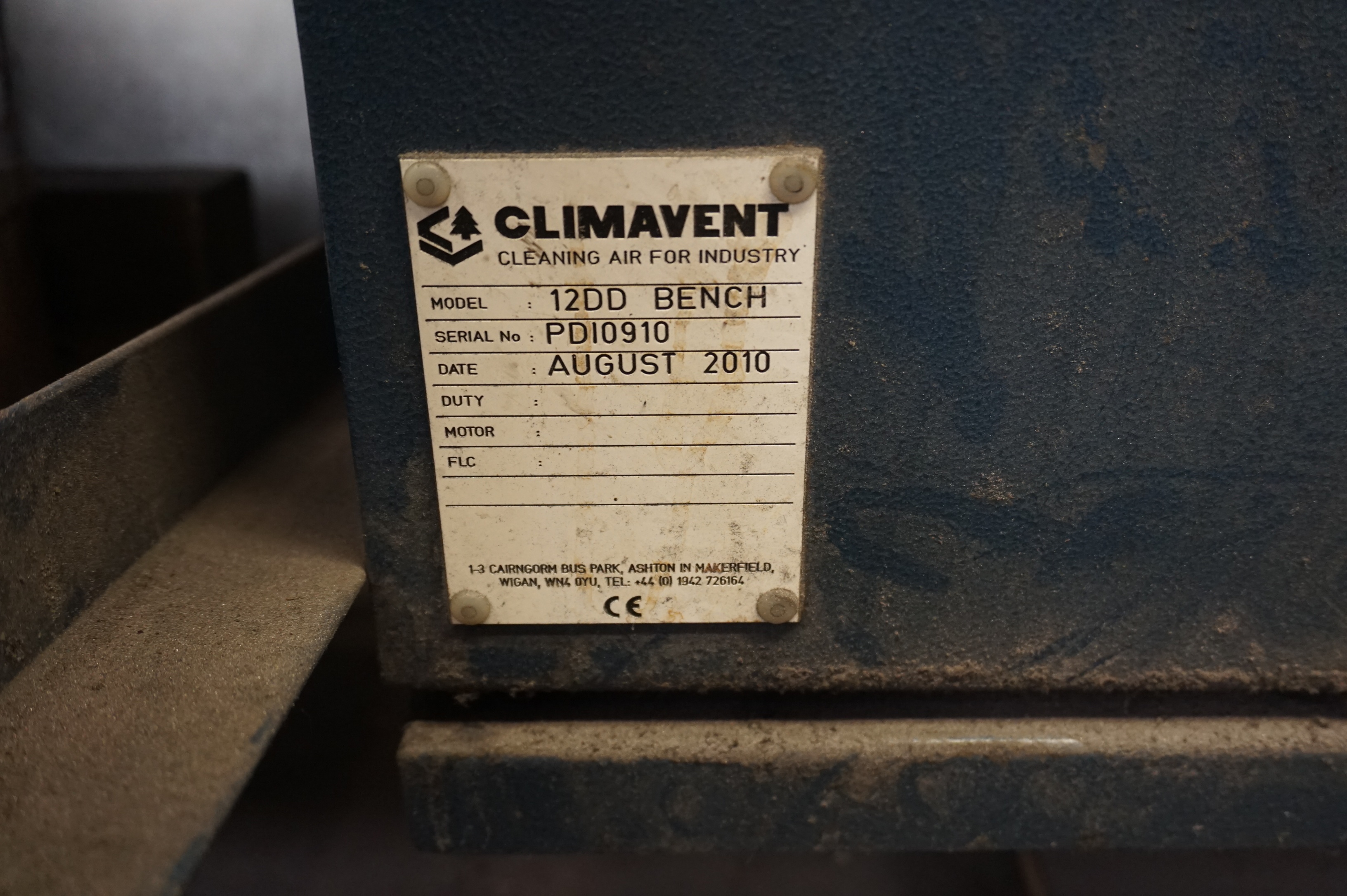 Deburring Bench 53’’ x 3ft with Climavent Water Extraction