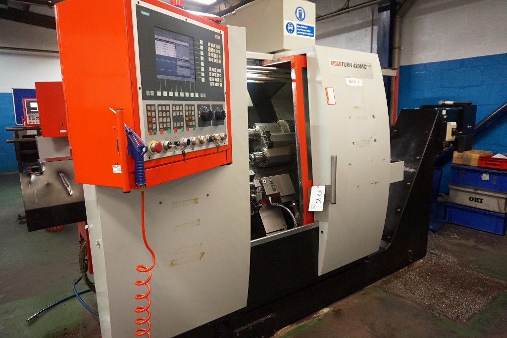 Emco Turn 420 MC Plus Twin Spindle Sub Spindle CNC Lathe