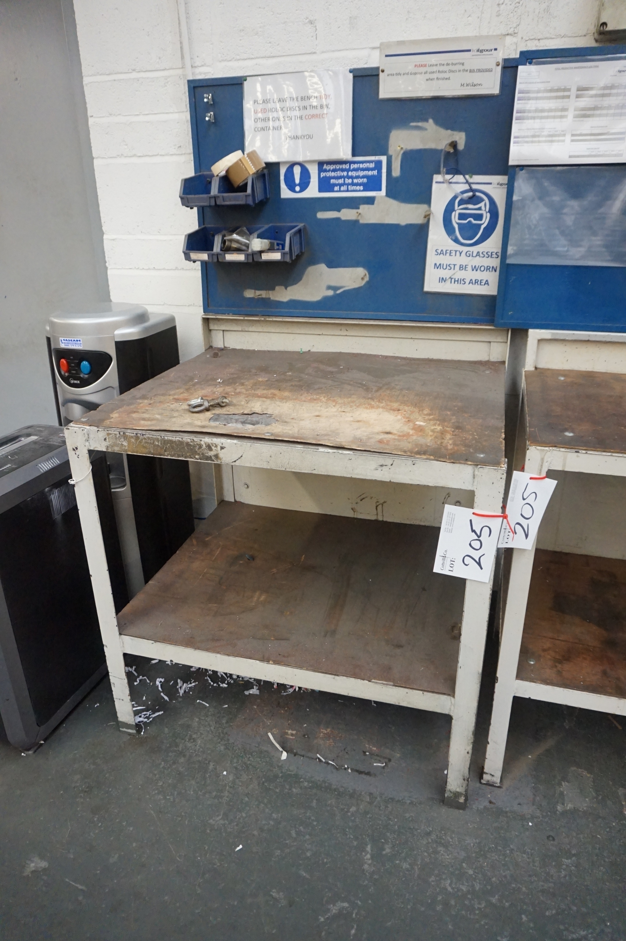 (2) Work Benches with Clamping Set 3ft x 30’’, 50’’ x 24’’