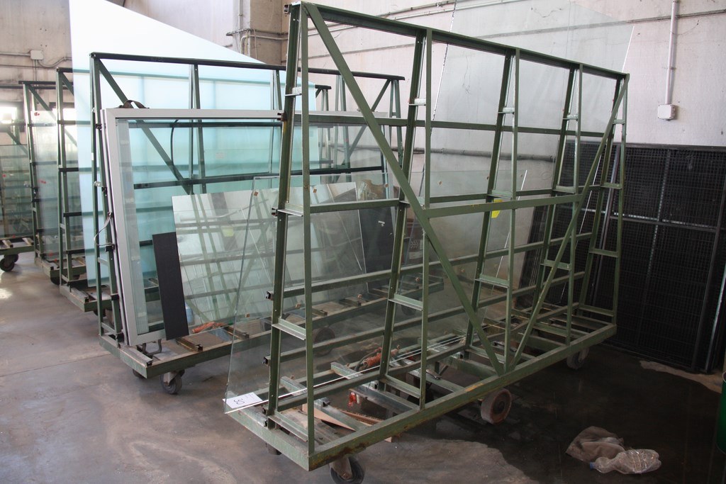 (7) Portable Glass Racks