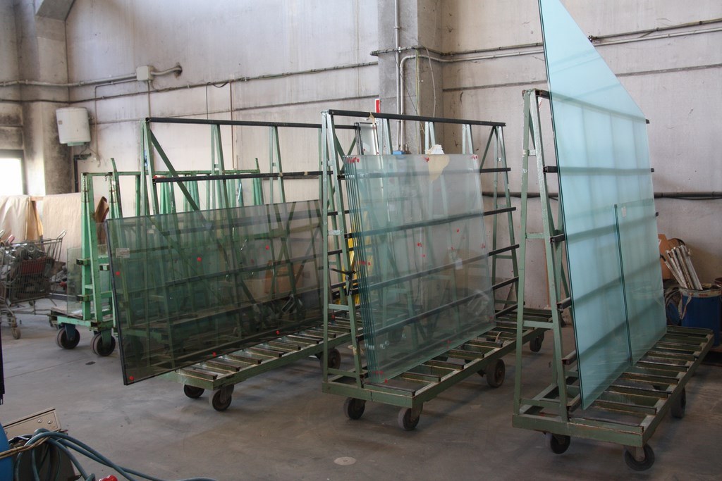 (7) Portable Glass Racks