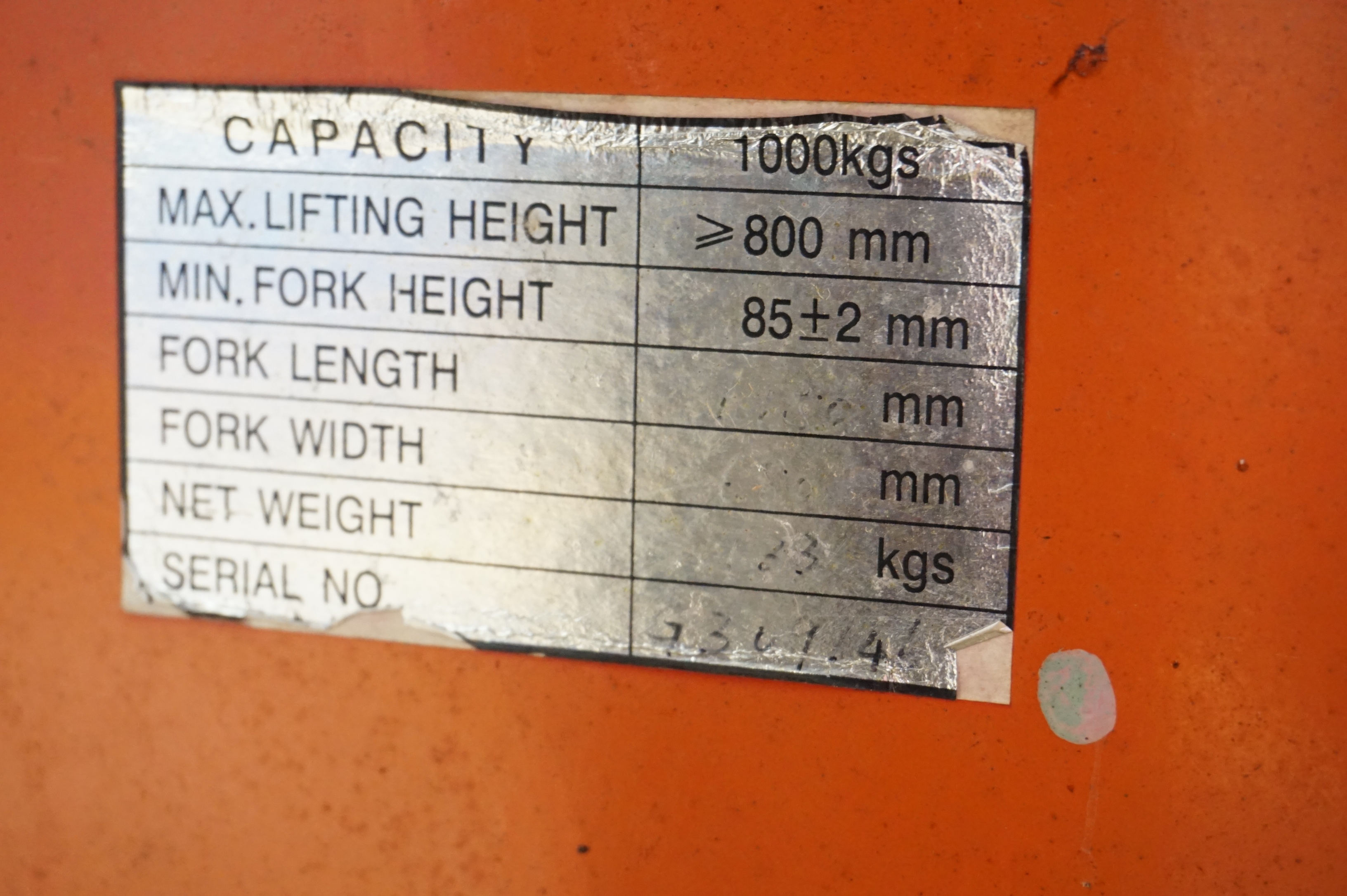 Wilmat Manual Pallet Truck