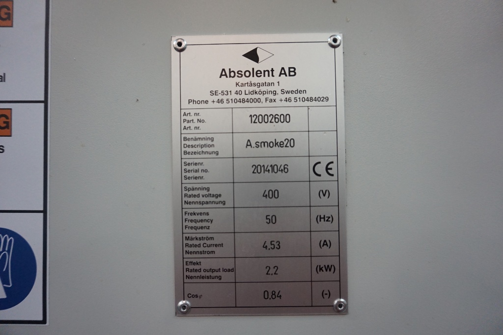 Absolent A. Smoke 20 Premium Air Filtration Unit