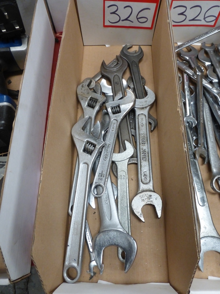 (2) Boxes of Assorted Adjustable/Fixed Spanners
