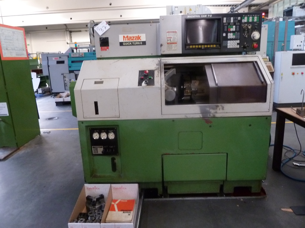 Mazak Quick Turn 8 CNC Lathe with Mazatrol CAM T-2 Control