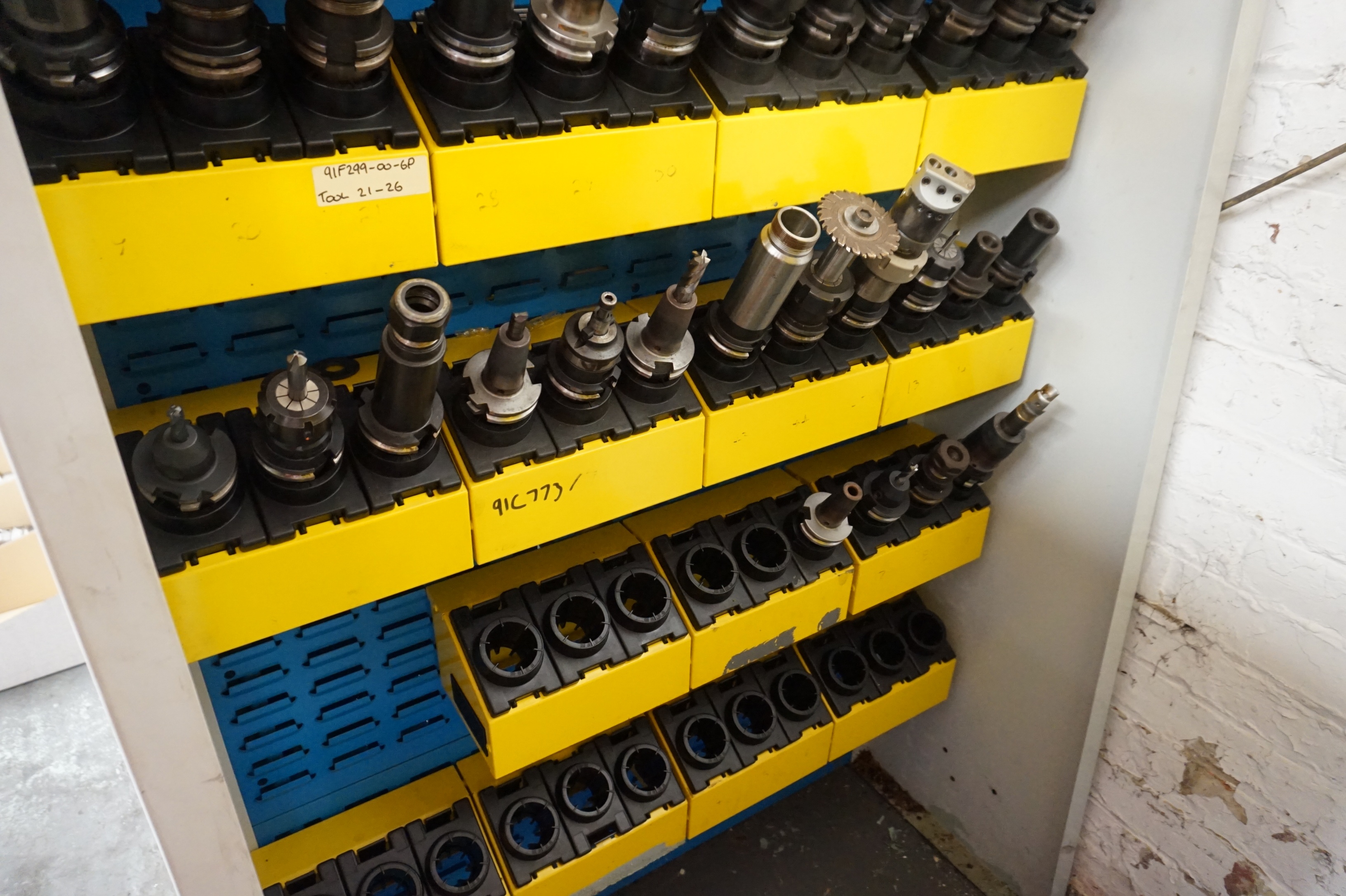 Rack of CAT 40 Tooling