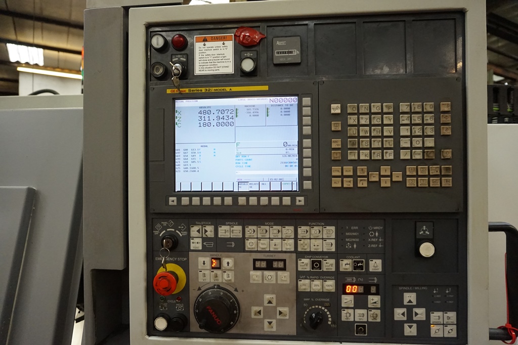 CMZ TBi-520 MC CNC Lathe with Fanuc 32i Model A Control